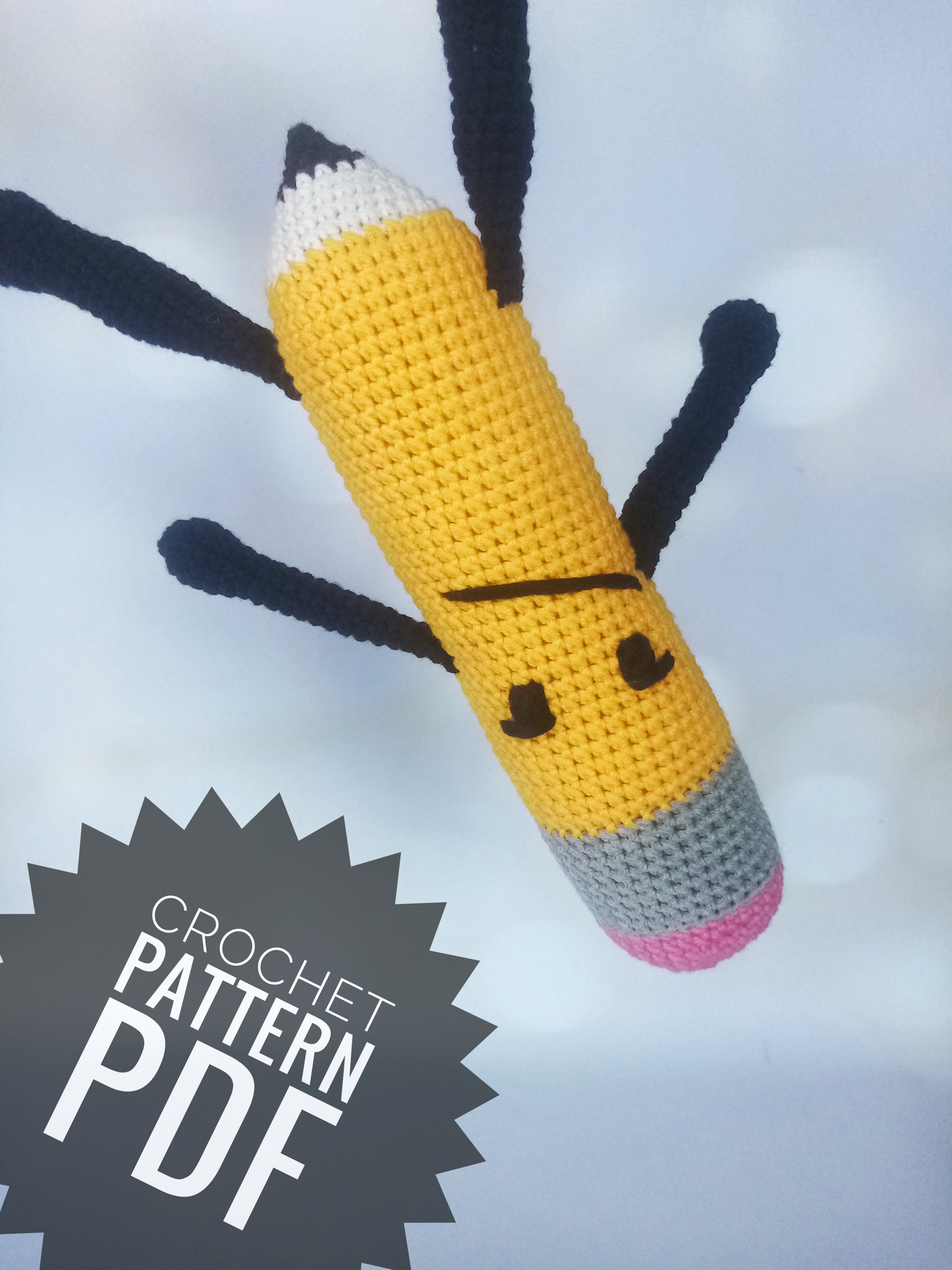 Pencil crochet toys PATTERN, PDF, Pencil IDFB Battle for BFD | Inspire ...