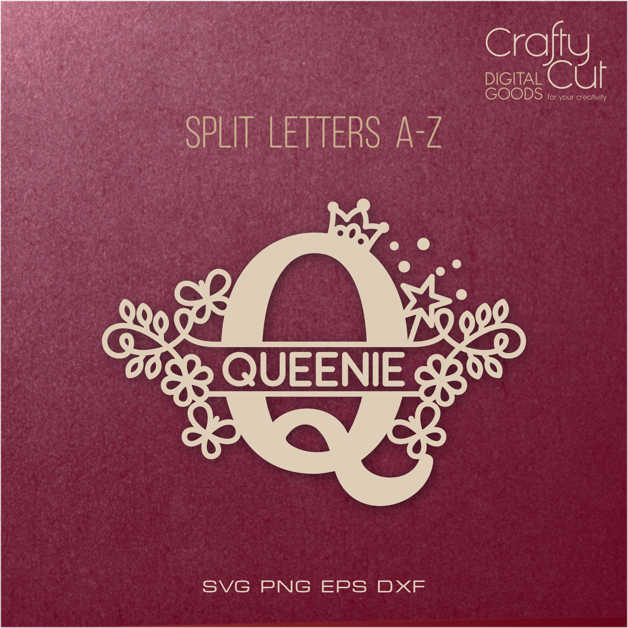 Split Baby Name Monogram Letters, Split Alphabet svg files, - Inspire ...