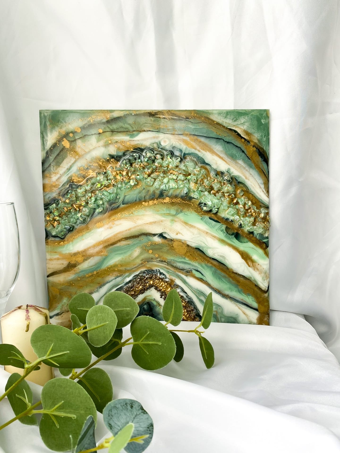 abstract painting wall wood epoxy resin handmade home decor | Inspire ...
