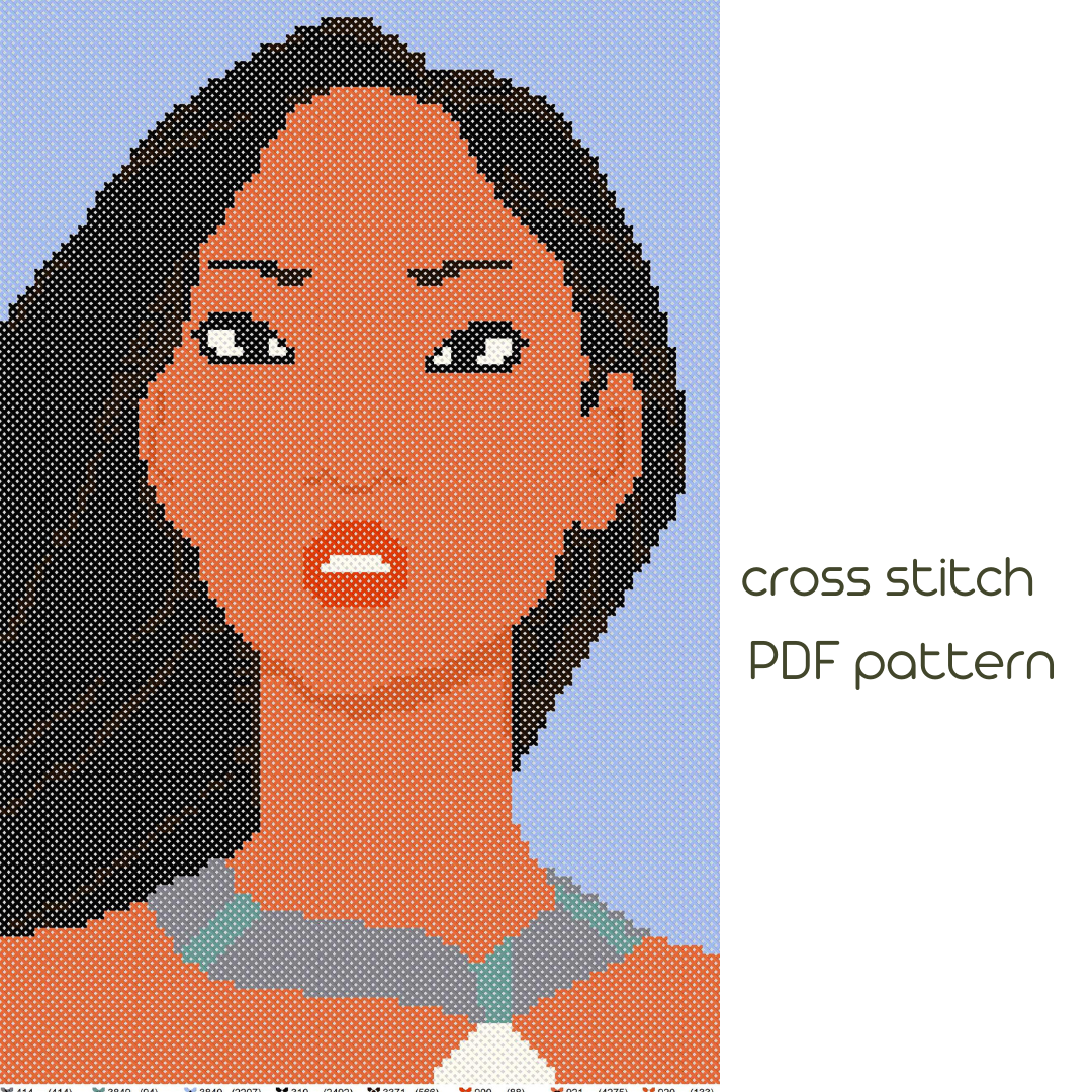 Cross stitch Cartoon cross stitch pattern PDF Pattern /89/ - Inspire Uplift