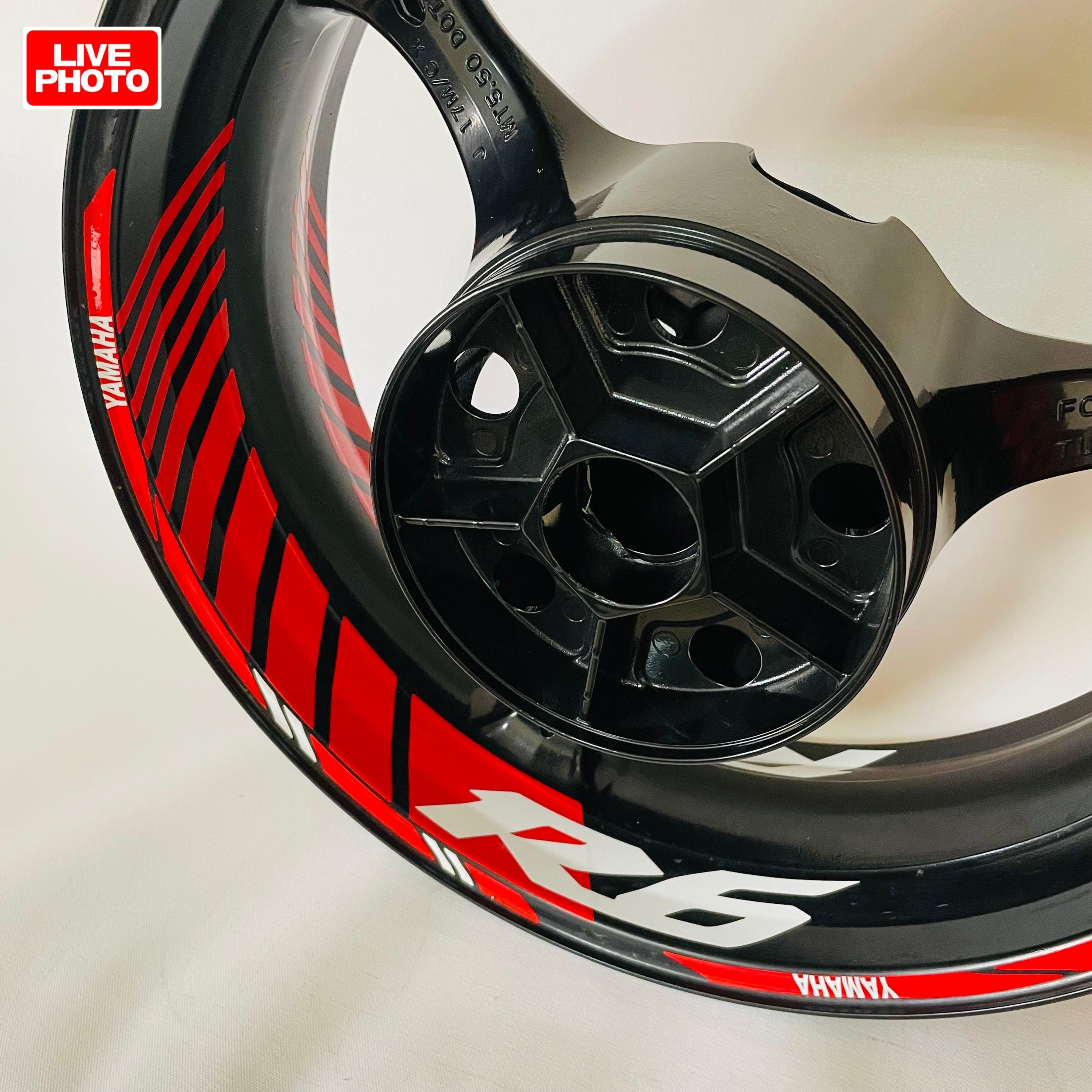 Yamaha R6 wheel decals rim stickers tape Yamaha YZF-R6 stick - Inspire ...