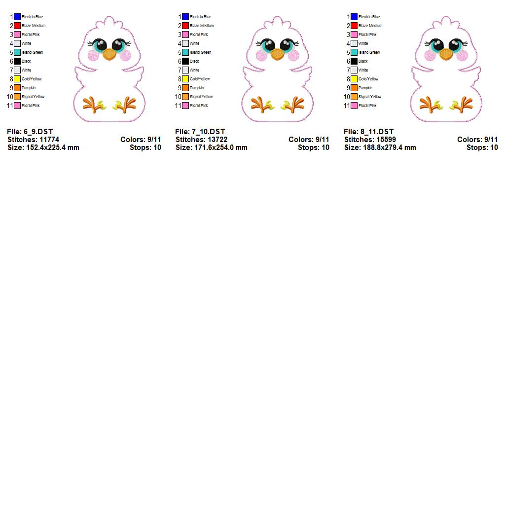 Easter Chicken Stuffie ITH Pattern Machine embroidery design - Inspire ...
