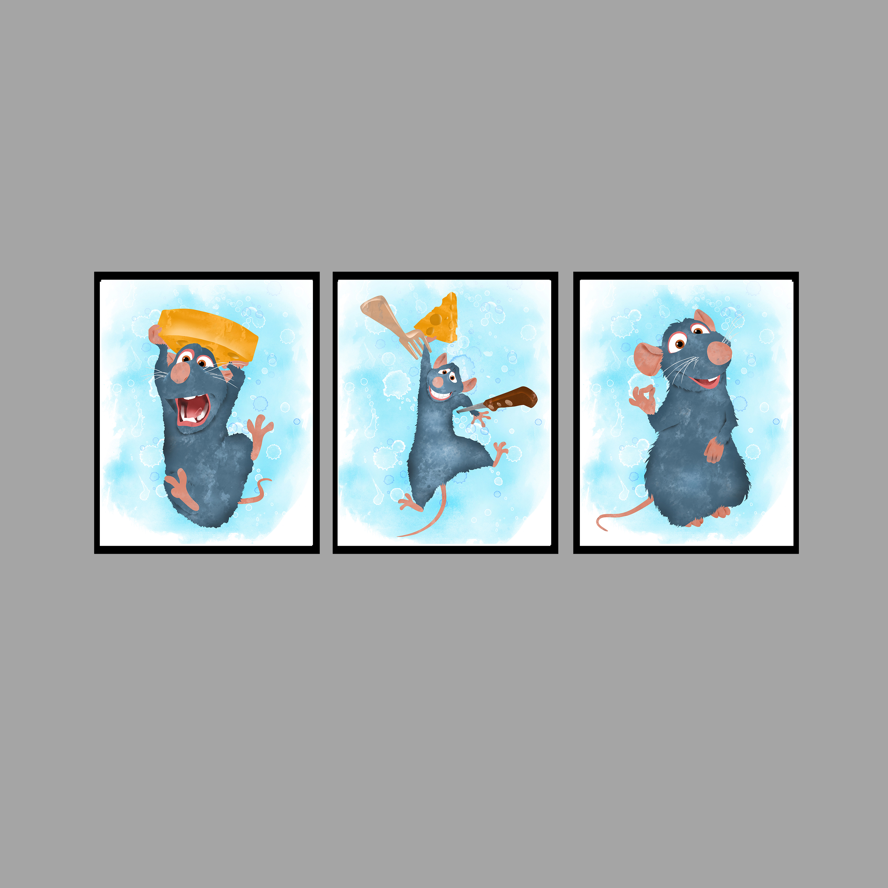 Ratatouille Disney Set Art Print Digital Files decor nursery | Inspire ...