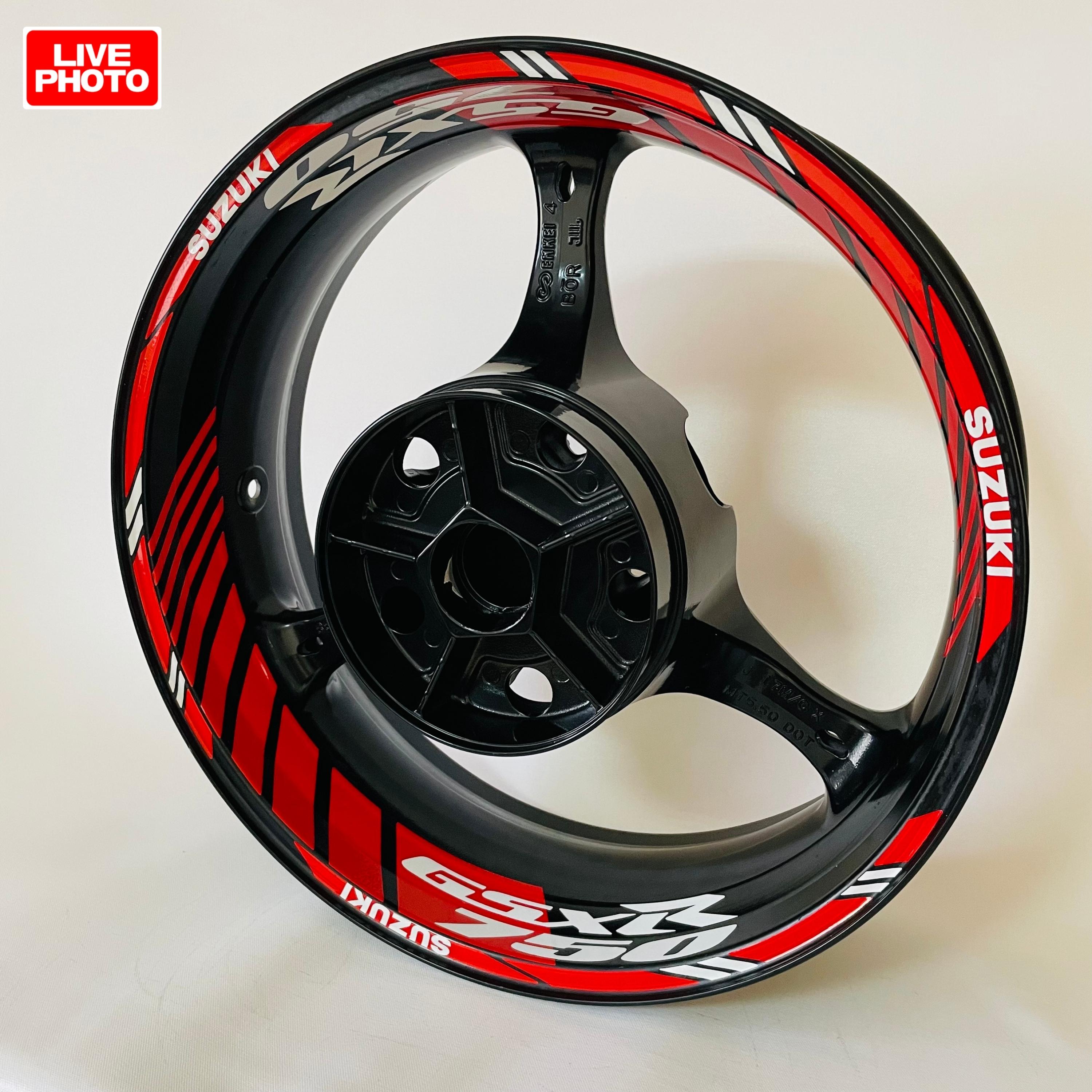 Gsx-R 750 Wheel Decals Motorcycle Suzuki Rim Stickers Gsxr 750 Rim Tape ...