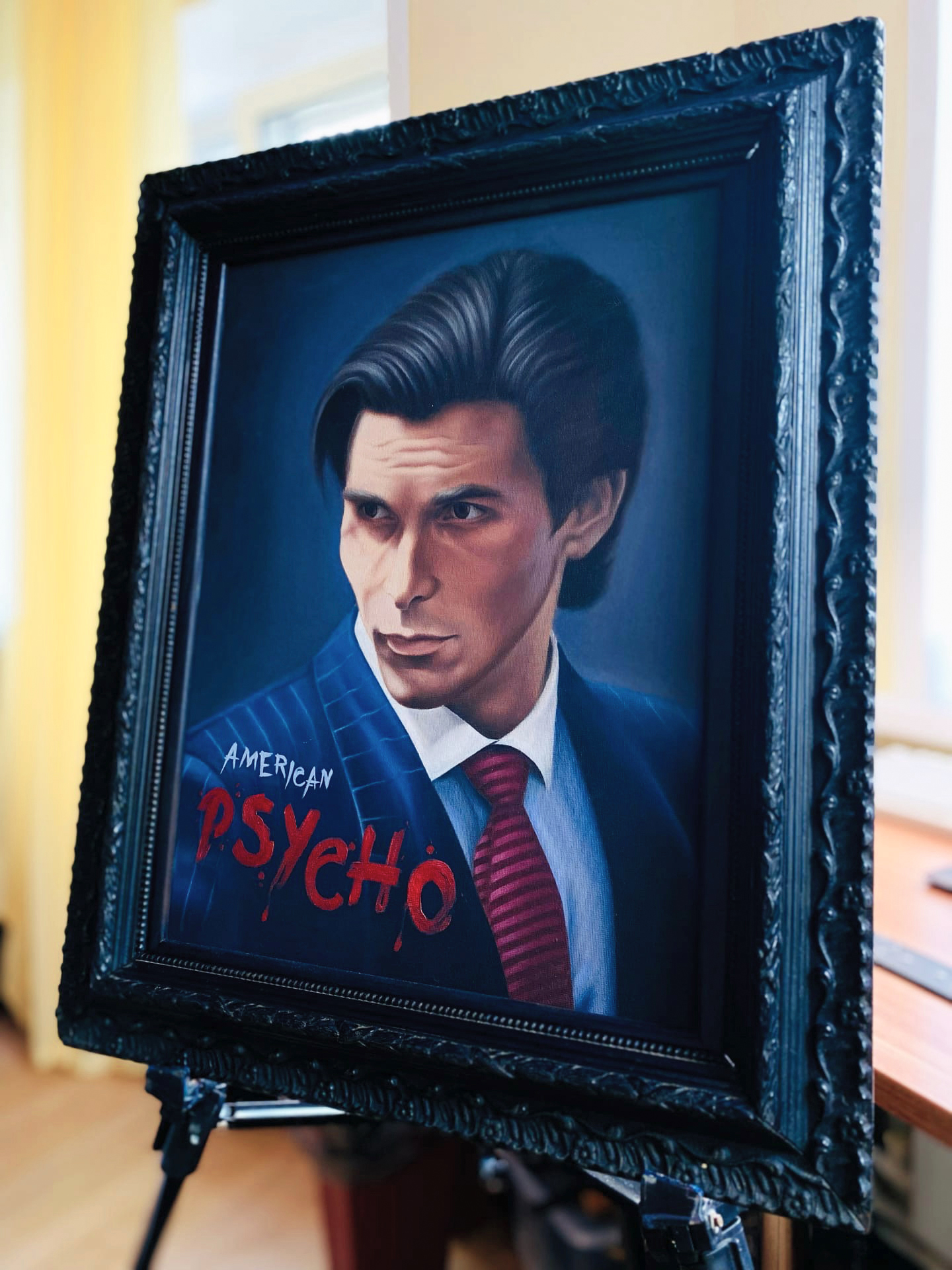 Original American Psycho oil painting, Patrick Bateman, Horr - Inspire ...