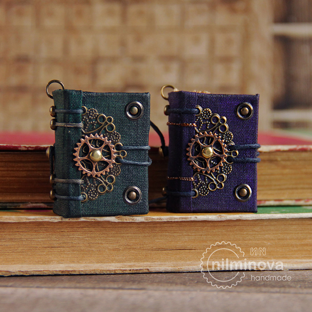 Miniature books Mini book Tiny journal keychain charm | Inspire Uplift