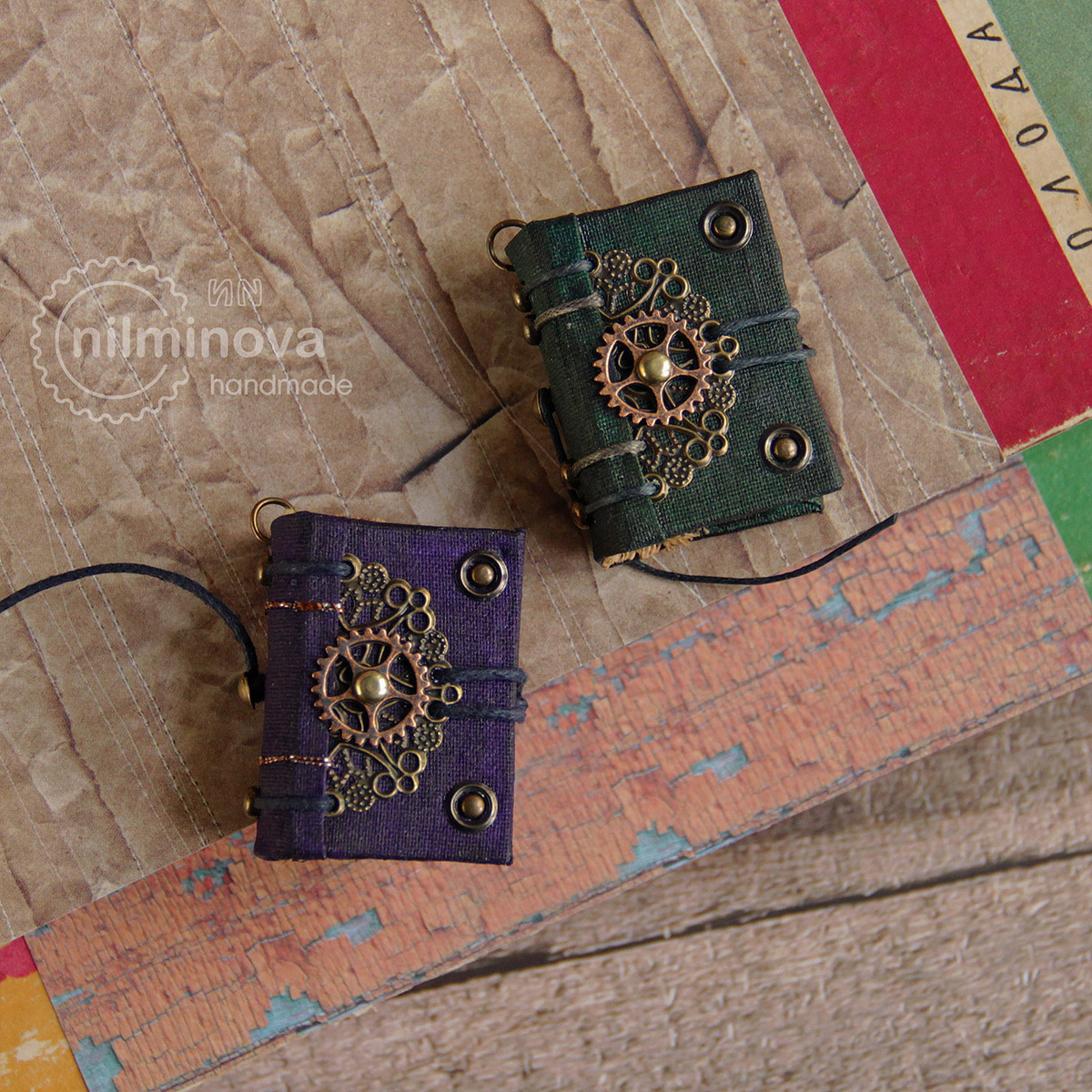 Miniature books Mini book Tiny journal keychain charm - Inspire Uplift