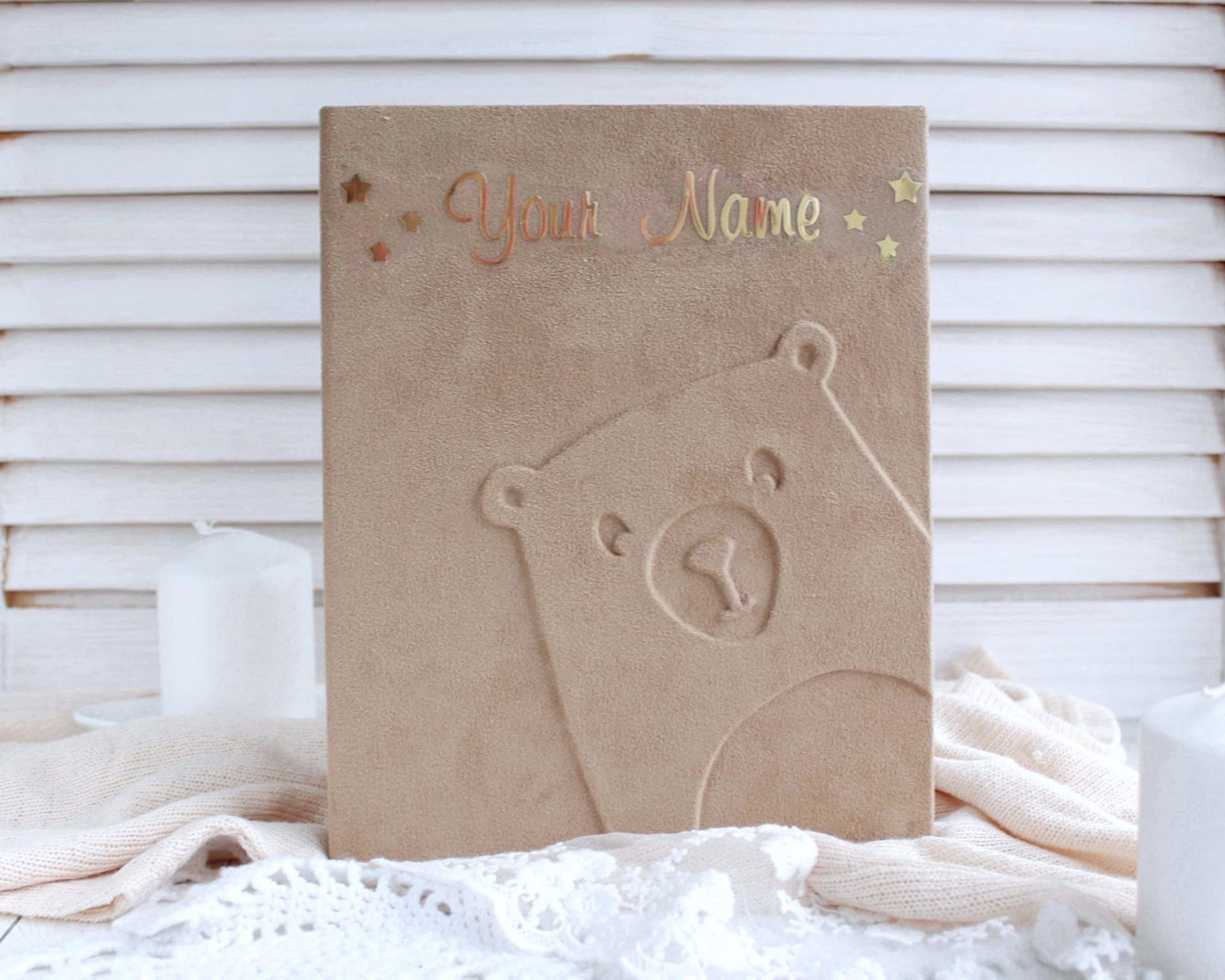 Personalized baby photo album 4x6, custom memory book, baby | Inspire ...