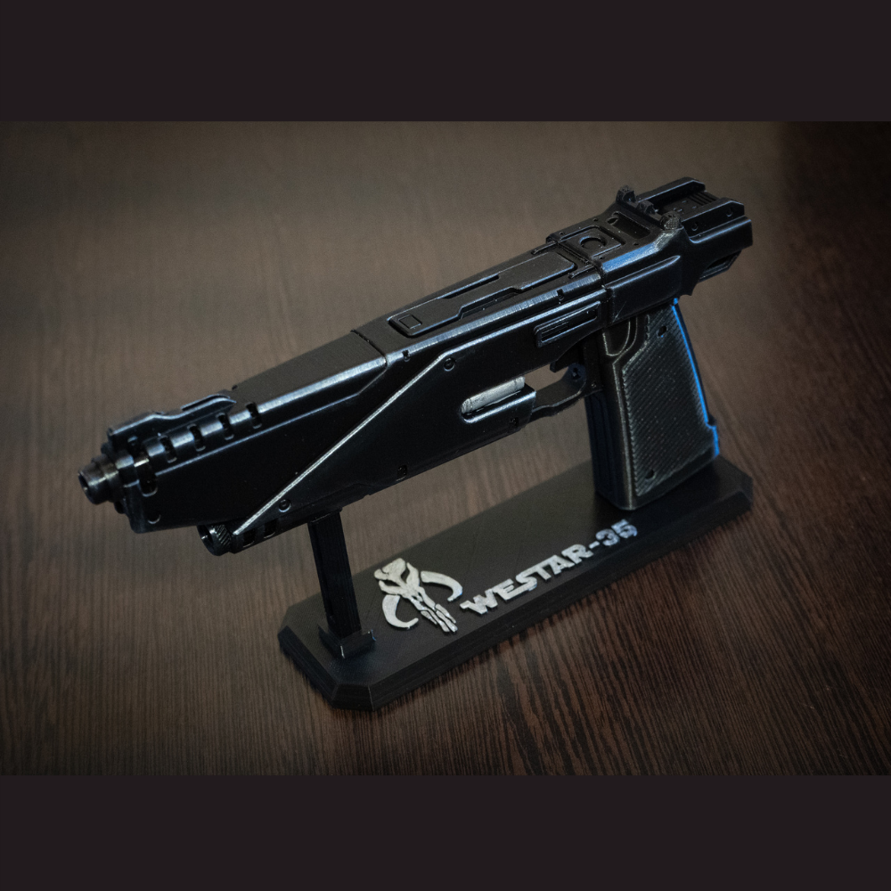 Westar 35 blaster pistol with leather holster | Inspire Uplift