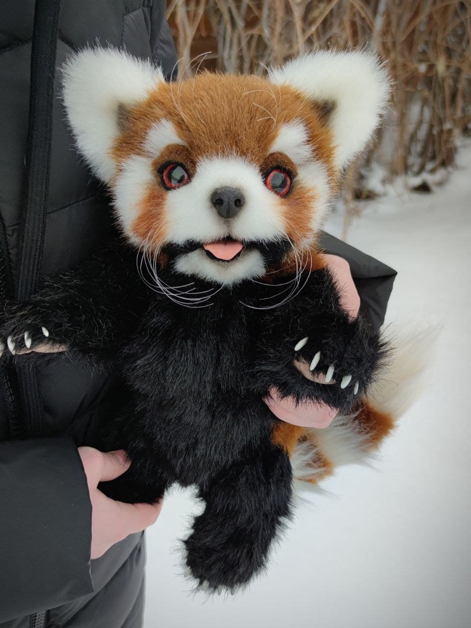 Red panda Yang - realistic toy - stuffed panda - Inspire Uplift