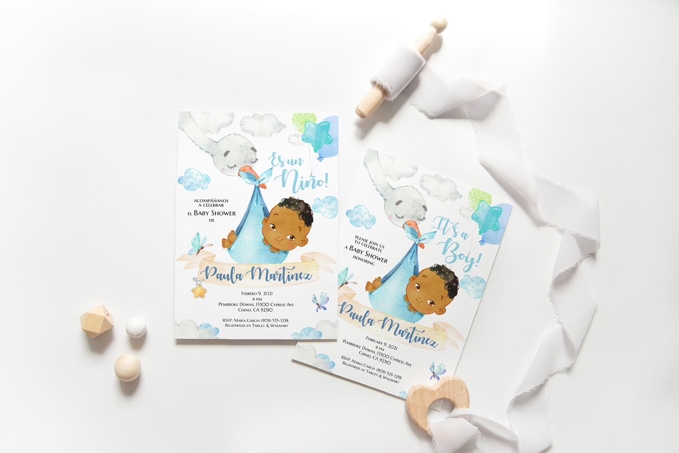Spanish Baby Shower Invitation,Boy Baby Shower Invitation, P - Inspire ...