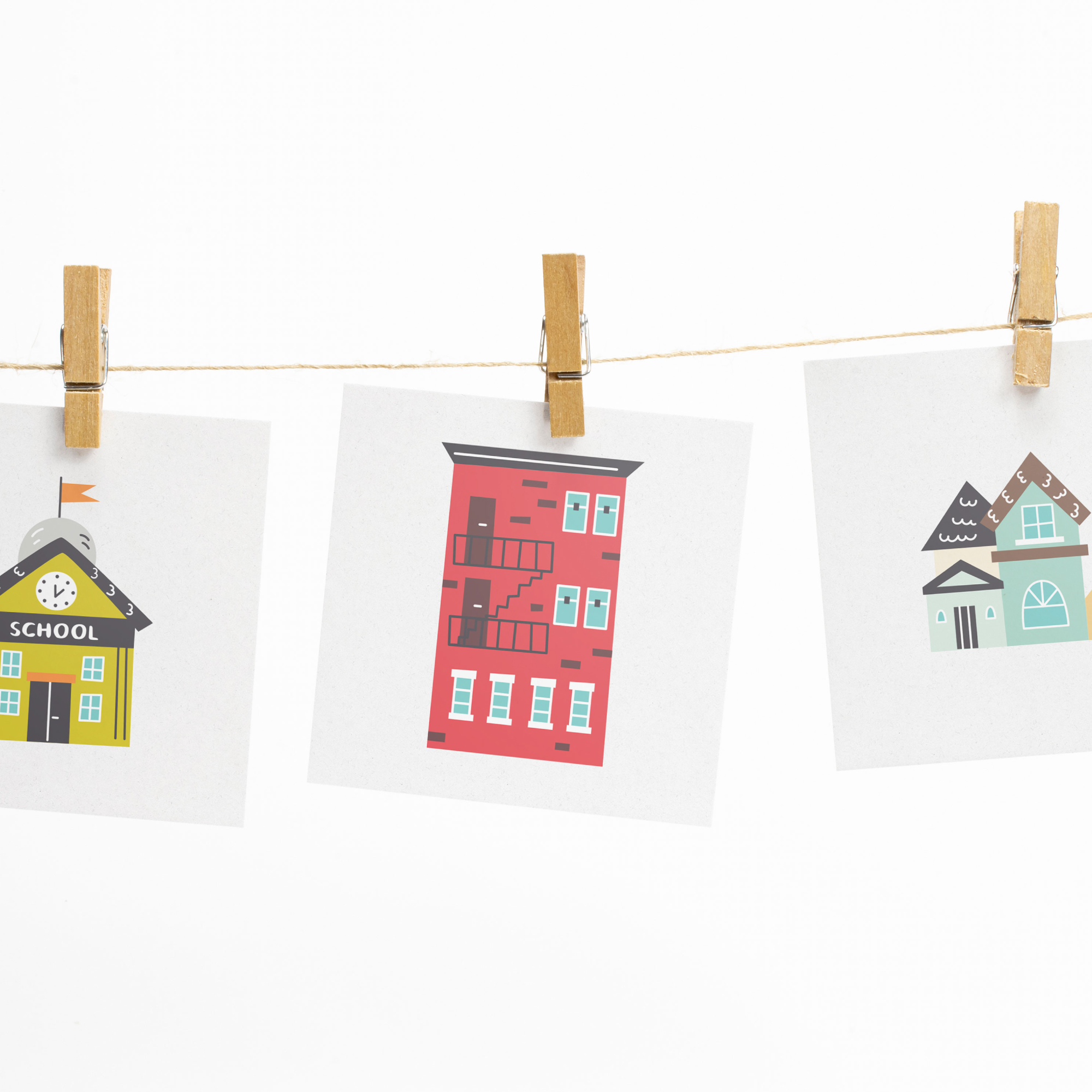Cute Little Vector House Clipart | Cartoon art | Anka Drozd - Inspire ...