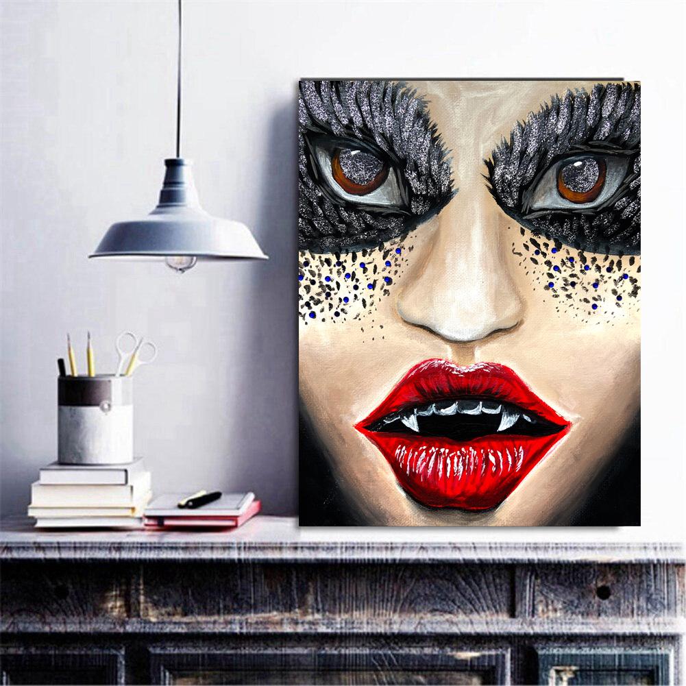 Vampire Painting Halloween Original Art Witchy Art Enchanted - Inspire ...