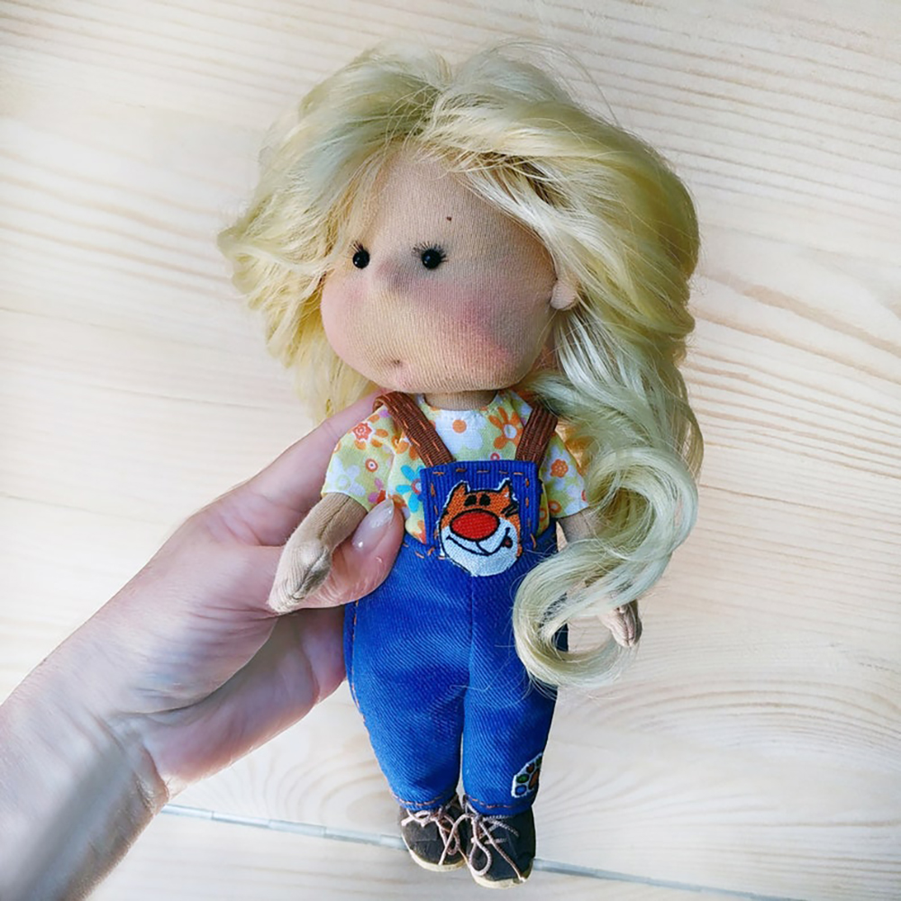 Cloth Doll Pattern PDF sewing guide digital download - Inspire Uplift