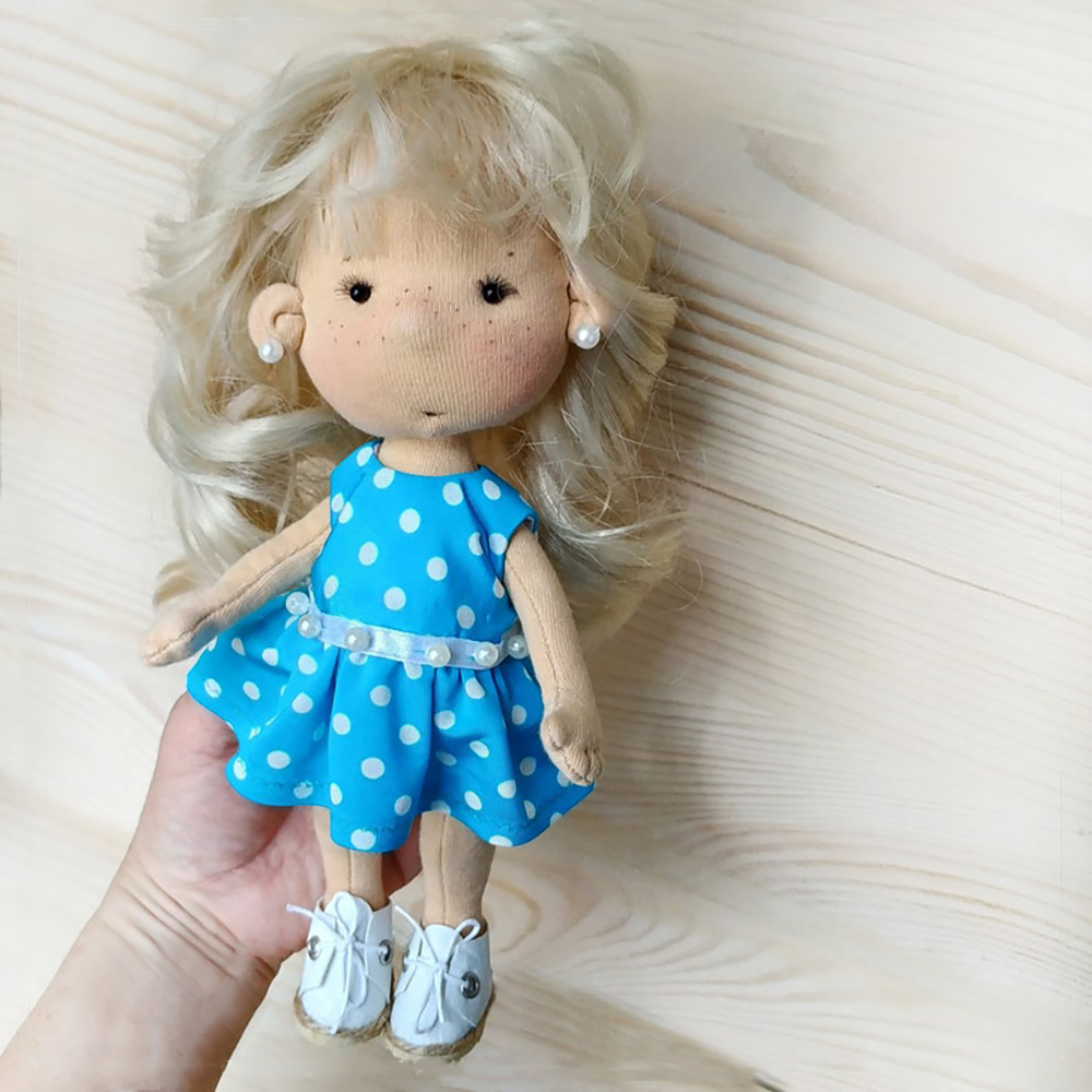 Cloth Doll Pattern PDF sewing guide digital download - Inspire Uplift