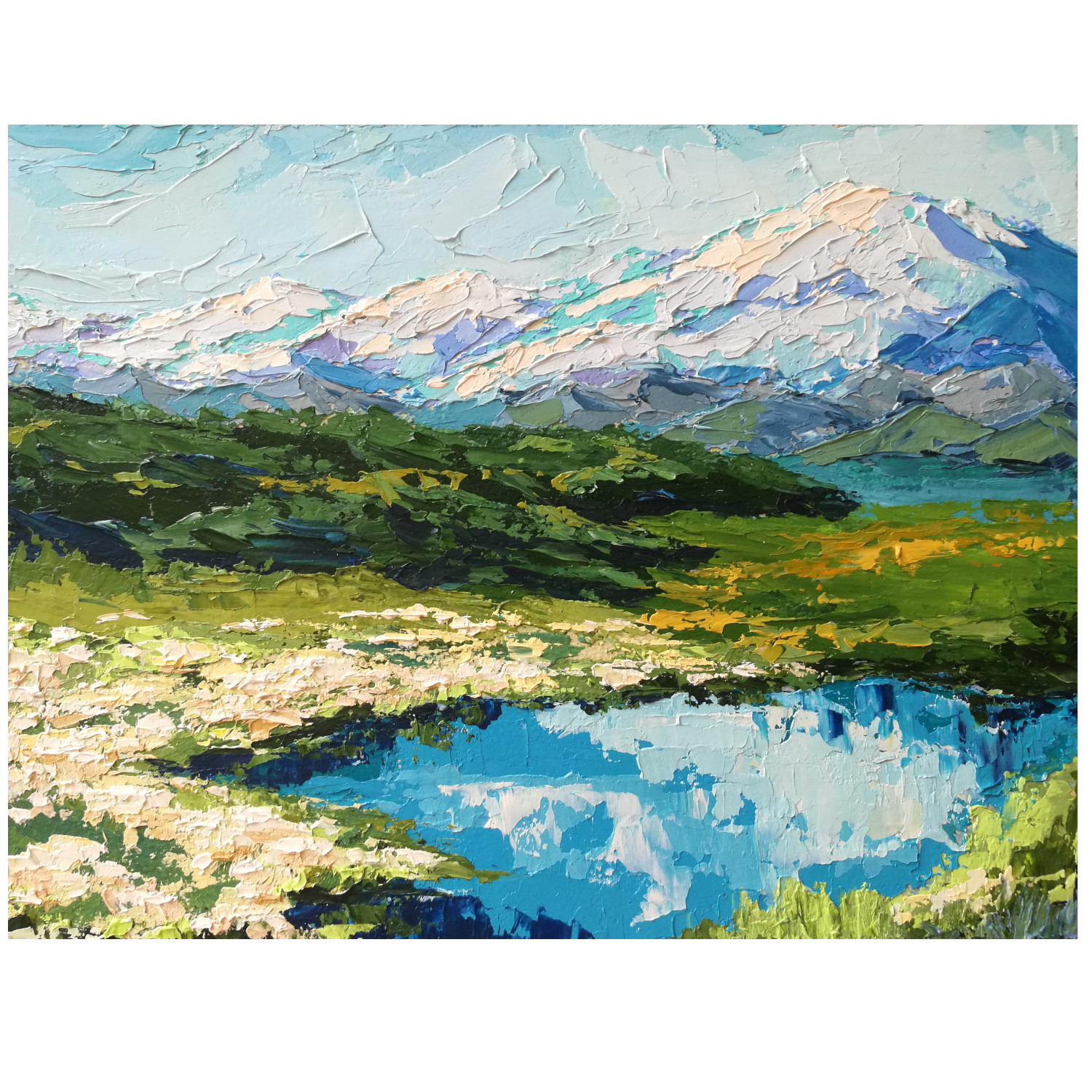 Alaska Painting National Park Denali Landscape Original Art | Inspire ...