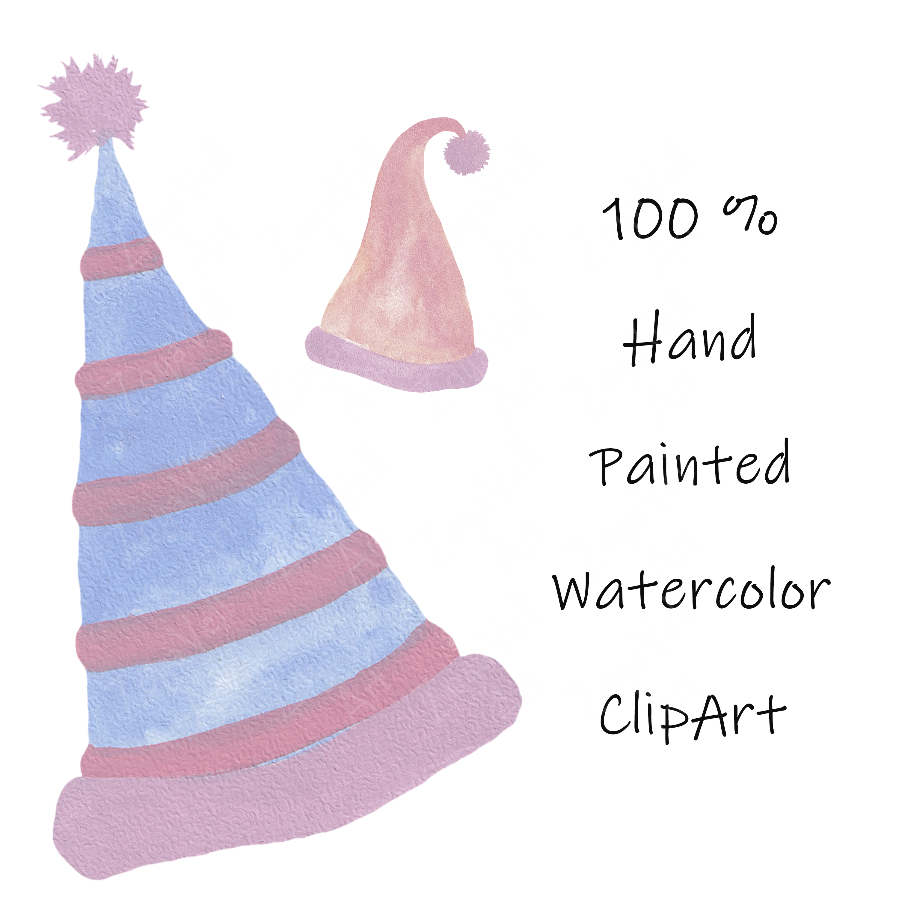 Watercolor party hats clipart, Colorful birthday clip art - Inspire Uplift