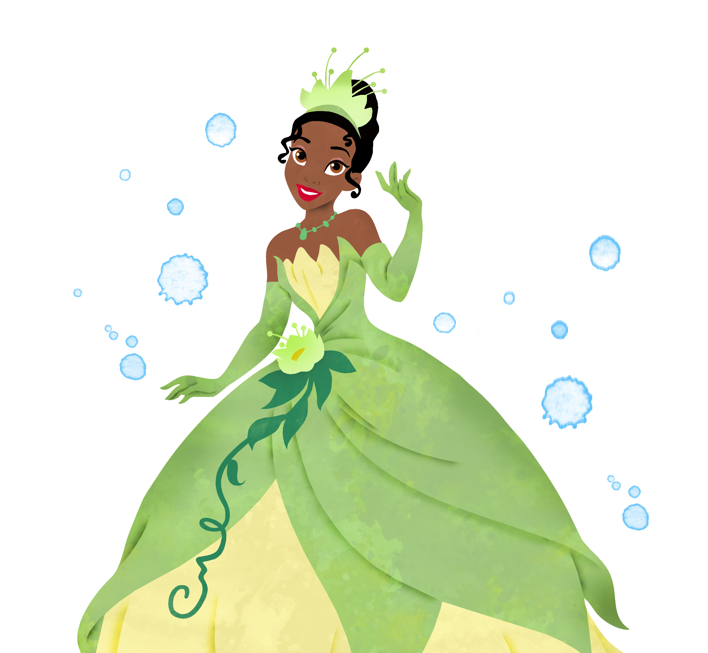 The Princess and the Frog Tiana Disney Set Art Print Digital - Inspire ...