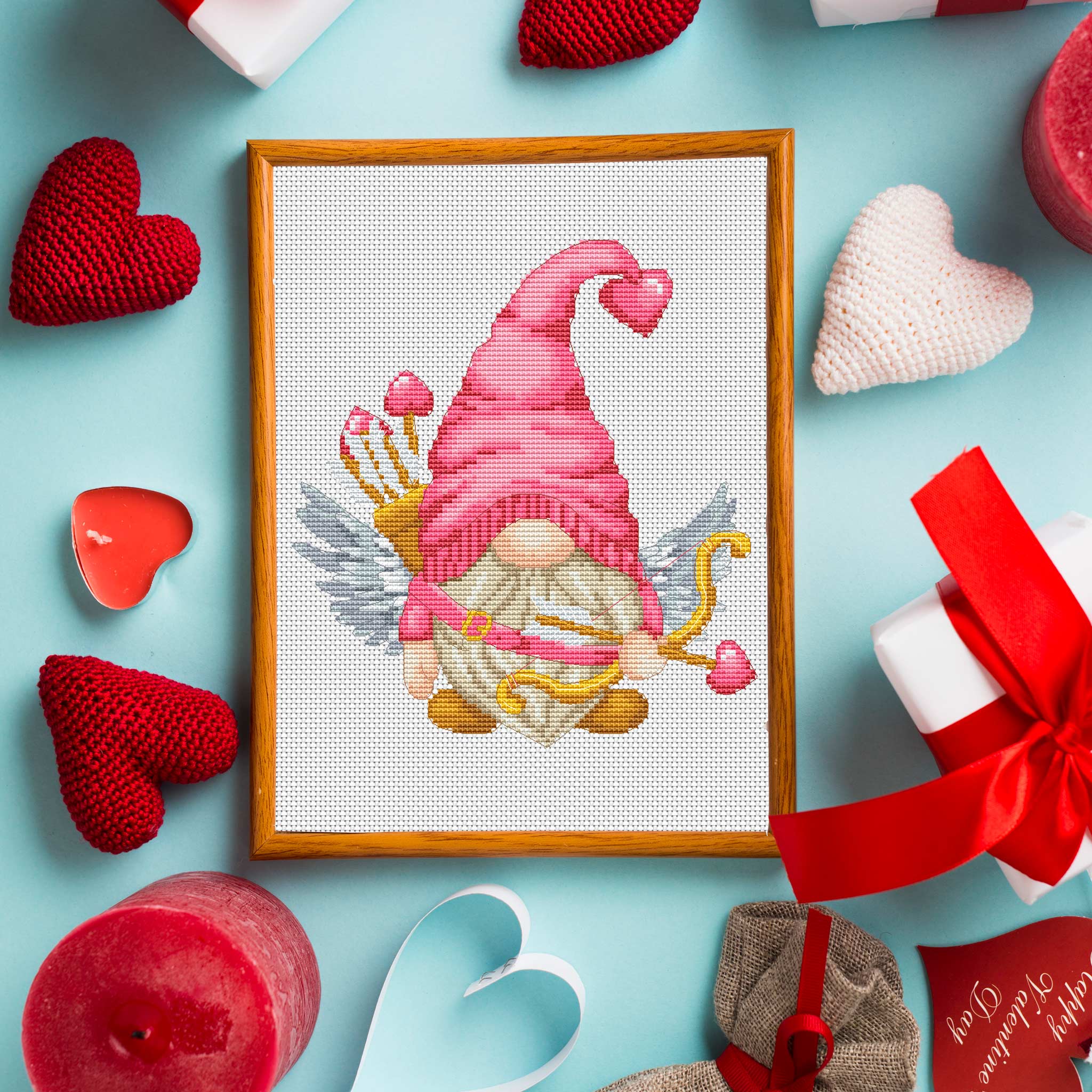 Cupid, Cross stitch pattern, Counted cross stitch ,Valentine - Inspire ...