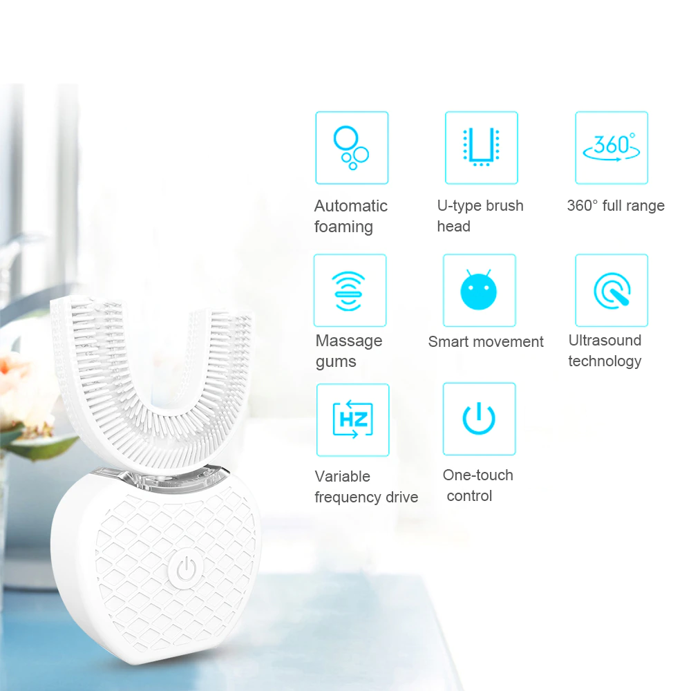 360° Ultra Sonic Teeth Whitening Toothbrush - Inspire Uplift