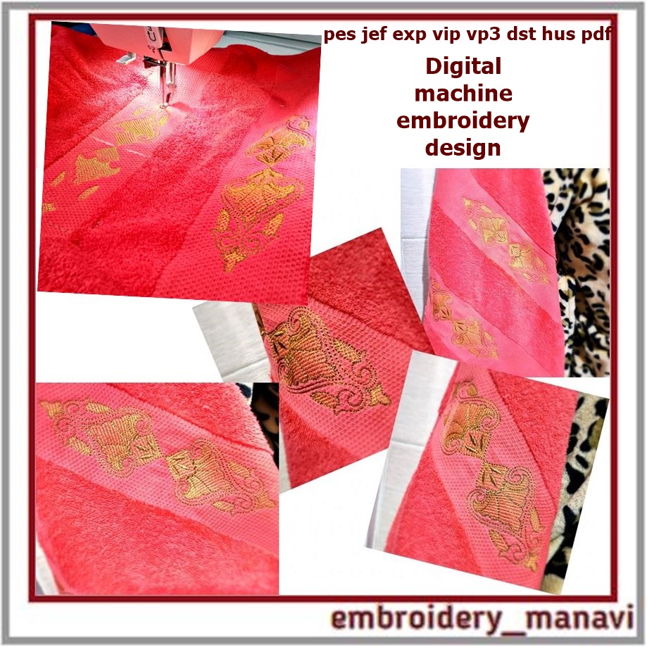 Digital machine embroidery design monochrome pattern - Inspire Uplift