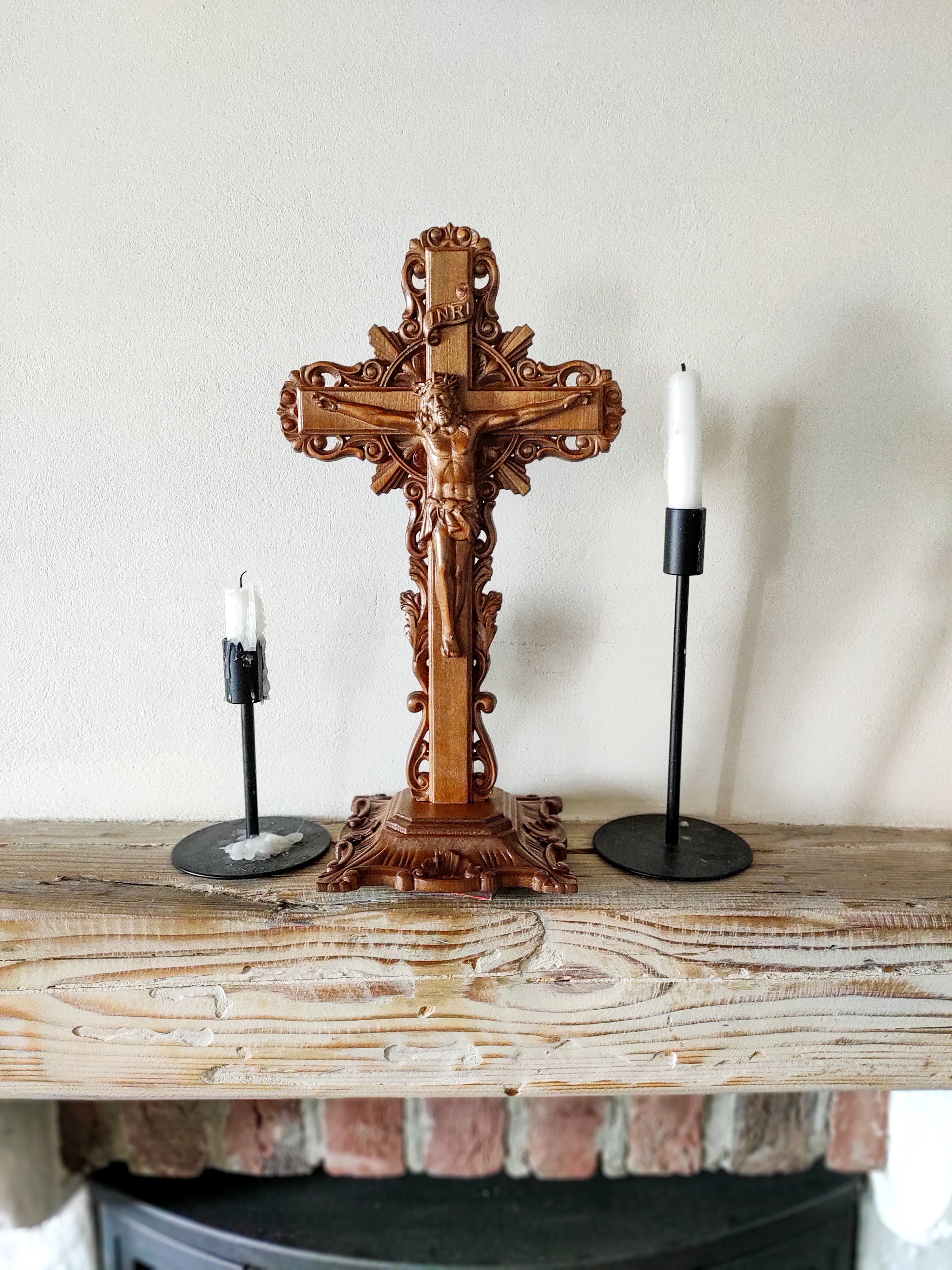 Wooden Crucifix, Jesus Christ, carved wooden cross, Catholic - Inspire ...