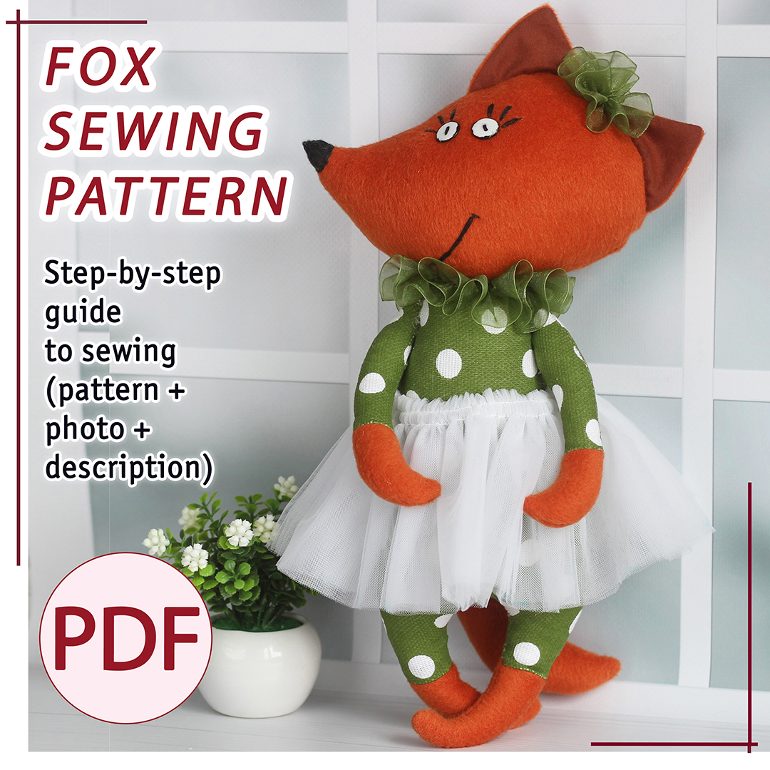 Unicorn E-Pattern, Pdf Sewing Pattern And Tutorial, Stuffed Animal ...