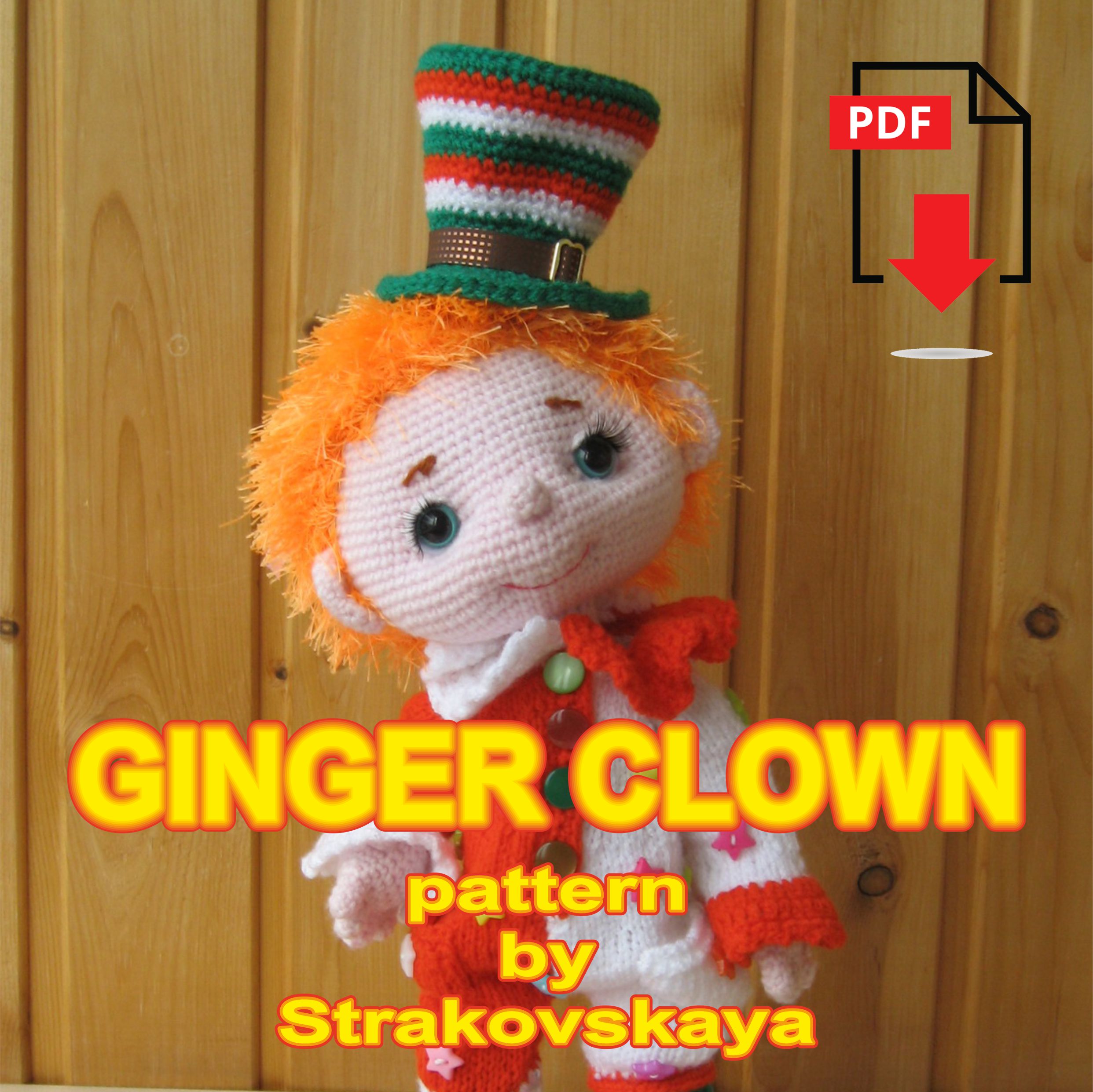 TUTORIAL Kind Ginger Clown crochet and knitting pattern - Inspire Uplift