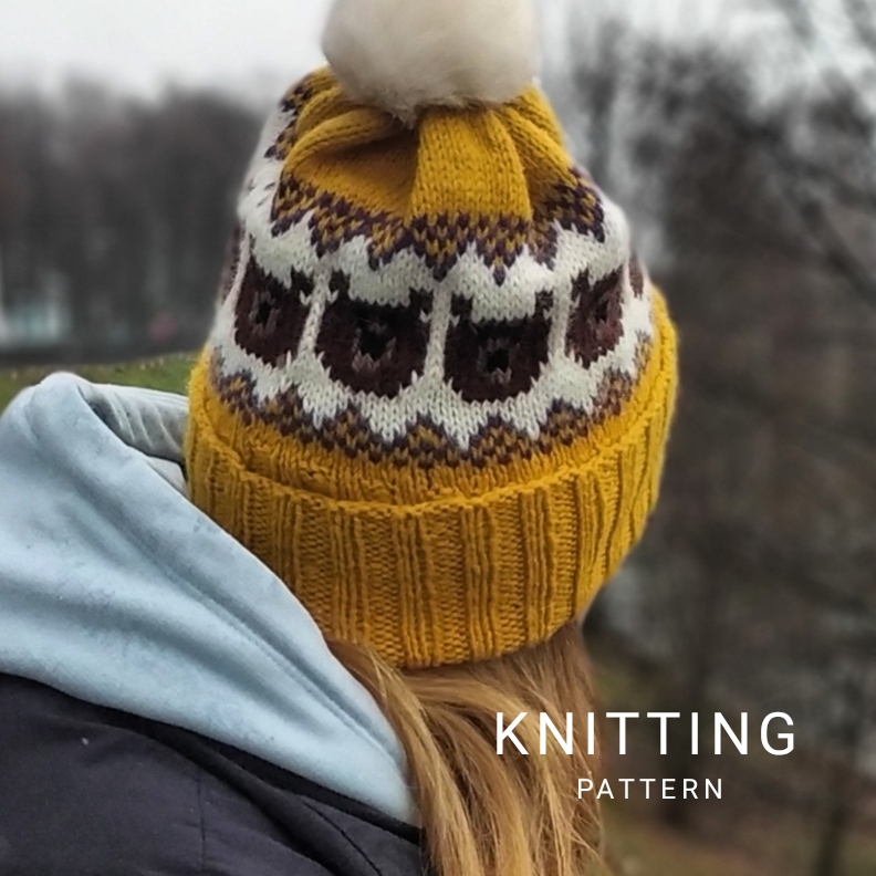 Knitting hat pattern/ Digital download - Inspire Uplift