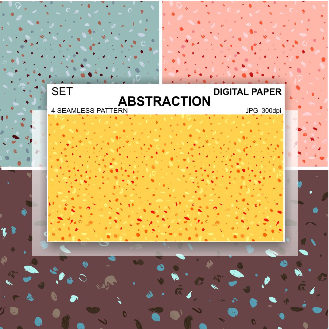 Abstraction Seamless Pattern Dots Stones Digital Paper Peas - Inspire ...