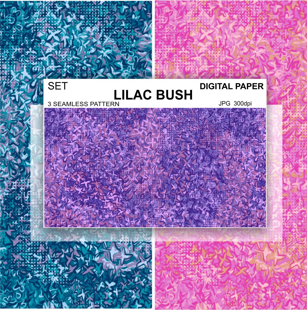 Lilac Digital Paper Flowers Seamless Pattern Spring Wallpape | Inspire ...