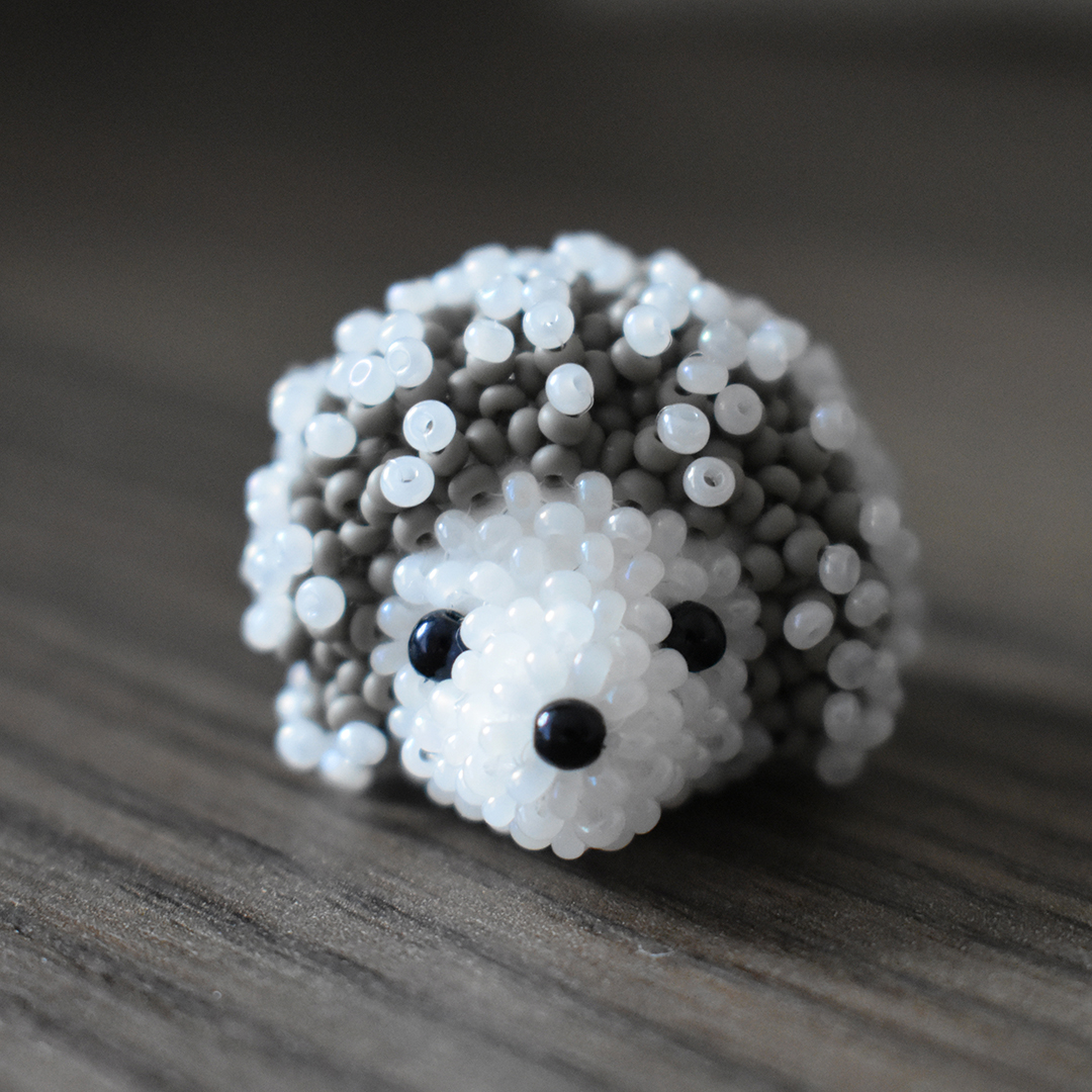 3D bead pattern, 3d beading, hedgehog tutorial, easy beaded - Inspire ...