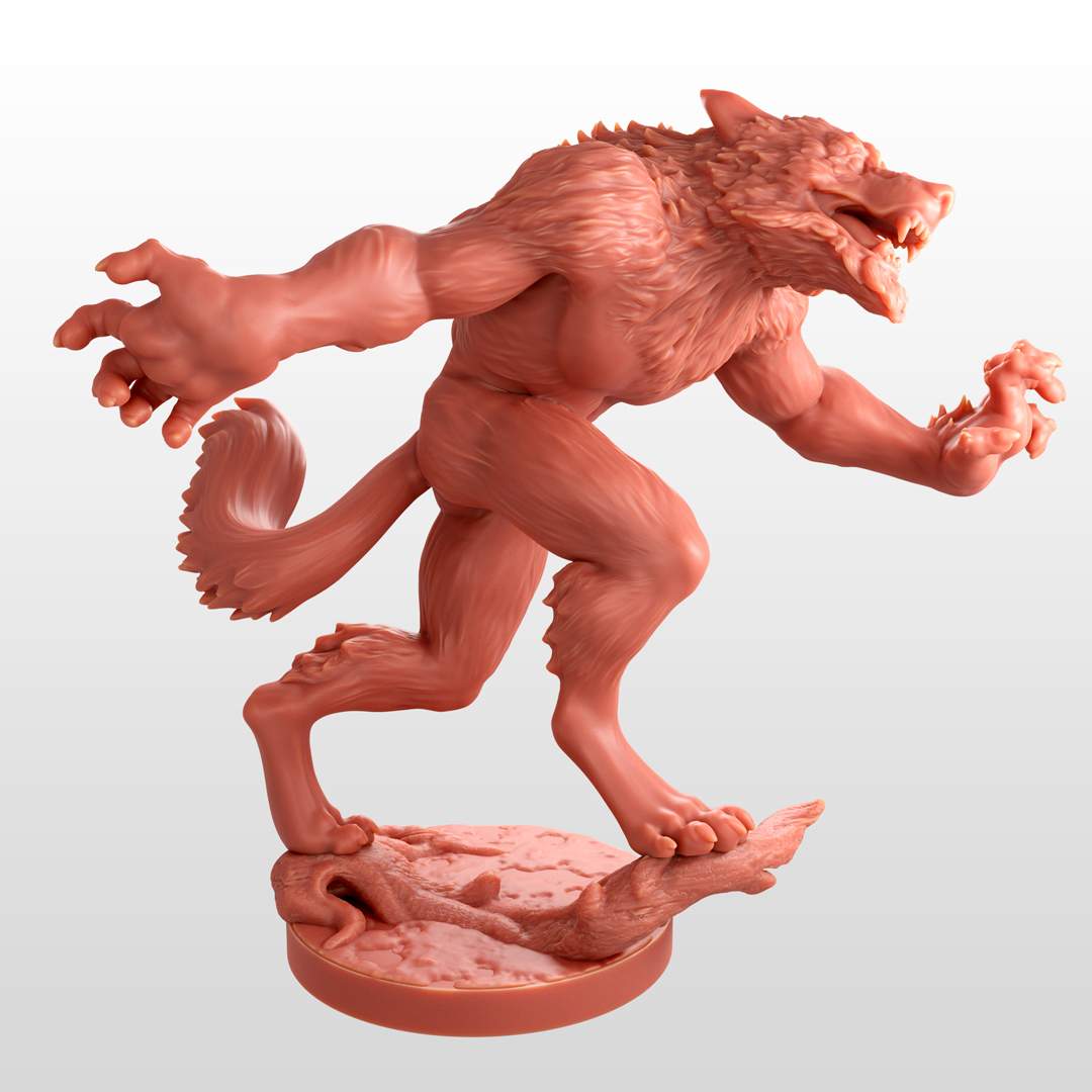 Werewolf_minis_STL | Inspire Uplift