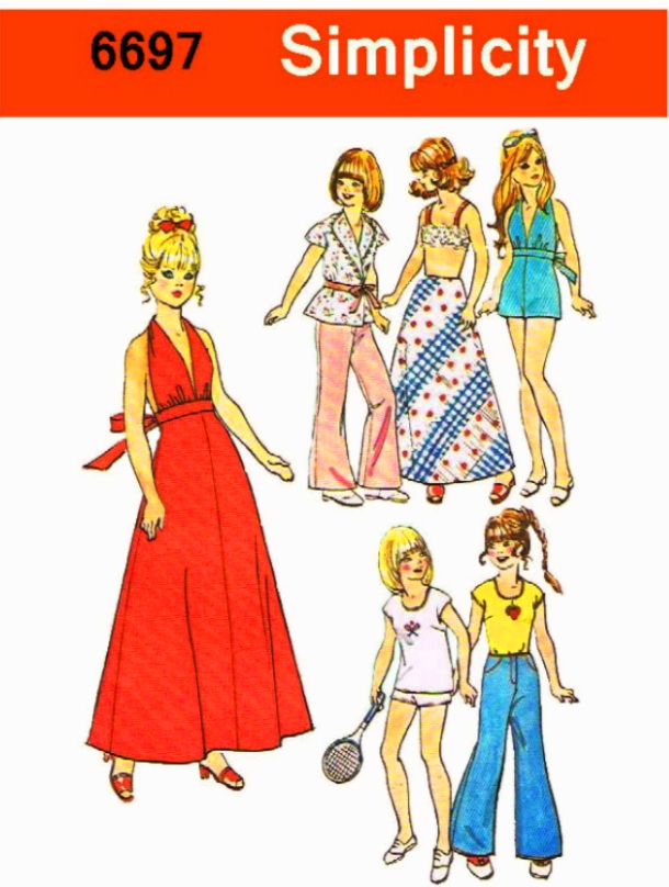 Copy of the vintage Simplicity 6697 pattern of clothes for d | Inspire ...