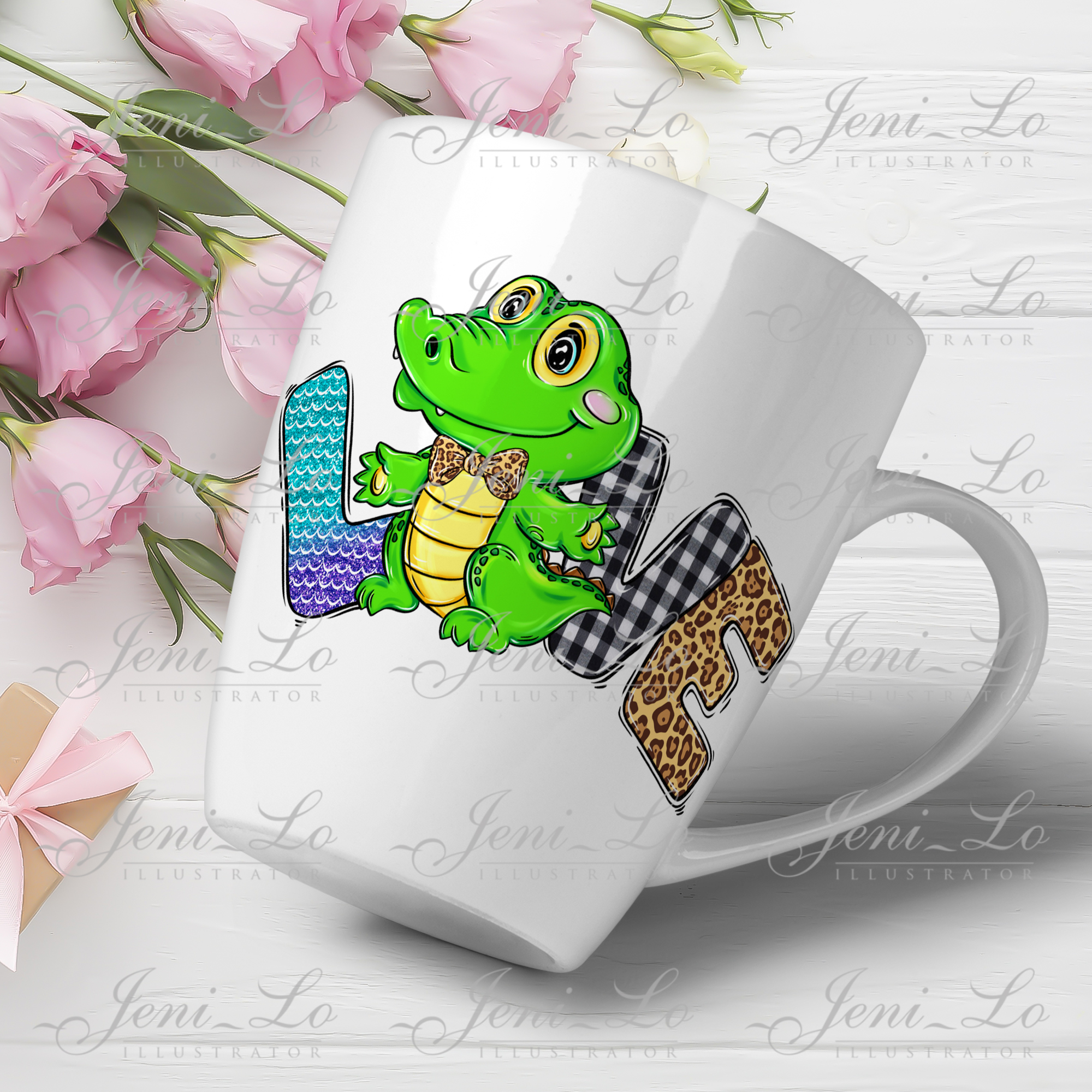Crocodile Love 1 PNG file Favorite pet Sublimation Cute Anim - Inspire ...
