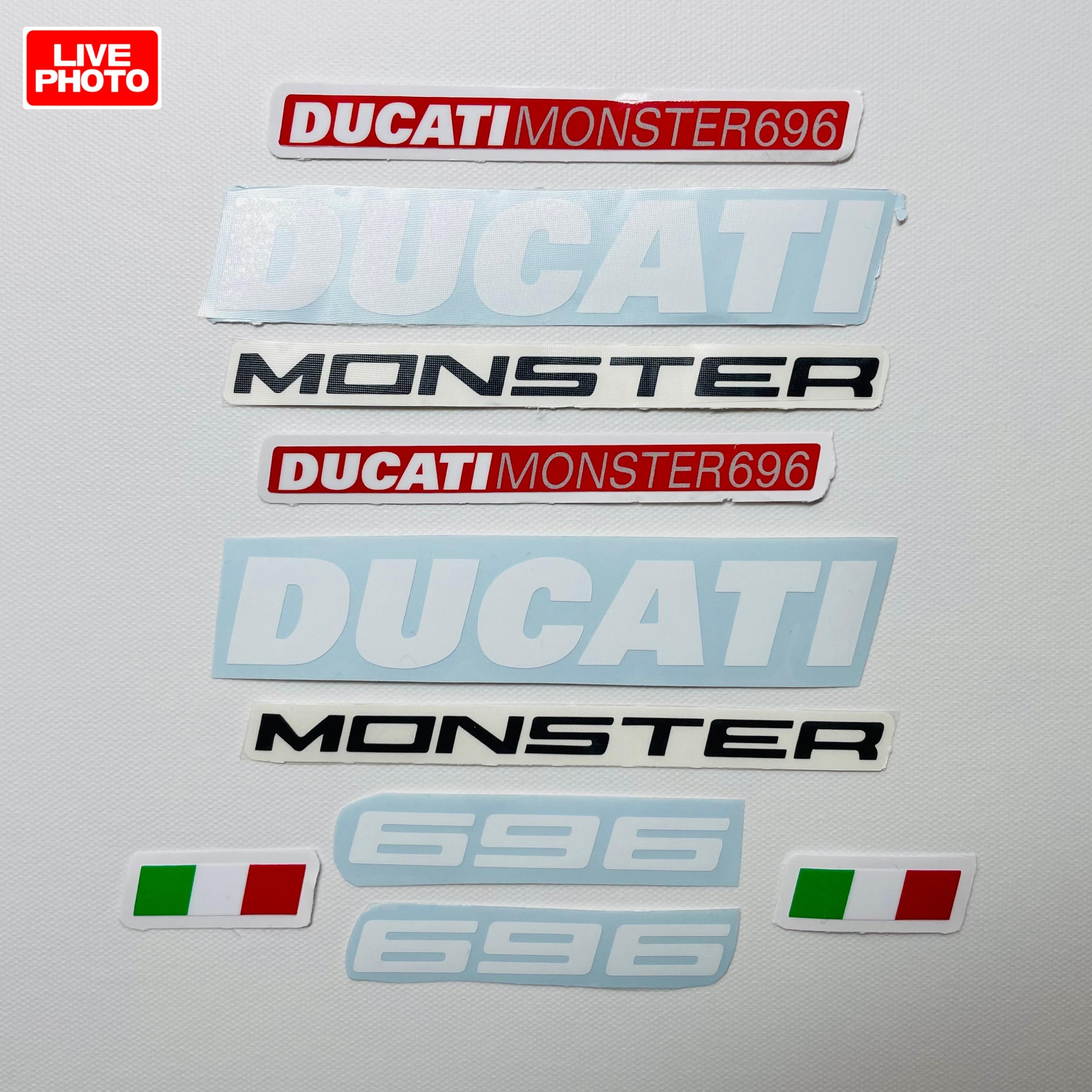 Graphic vinyl decals for Ducati 696 Monster motorcycle 2008- | Inspire ...