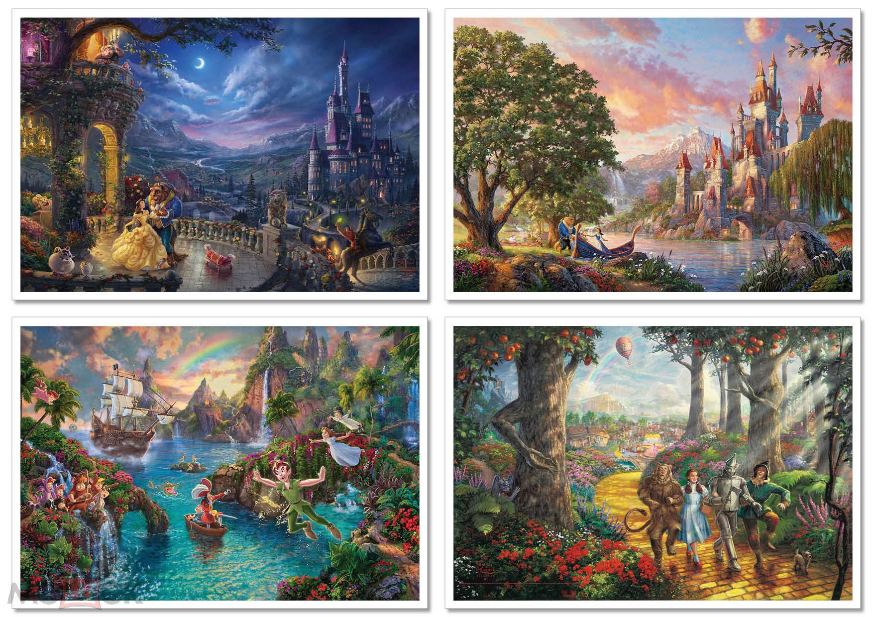 A set of postcards with Disney stories artist Thomas Kinkade - Inspire ...