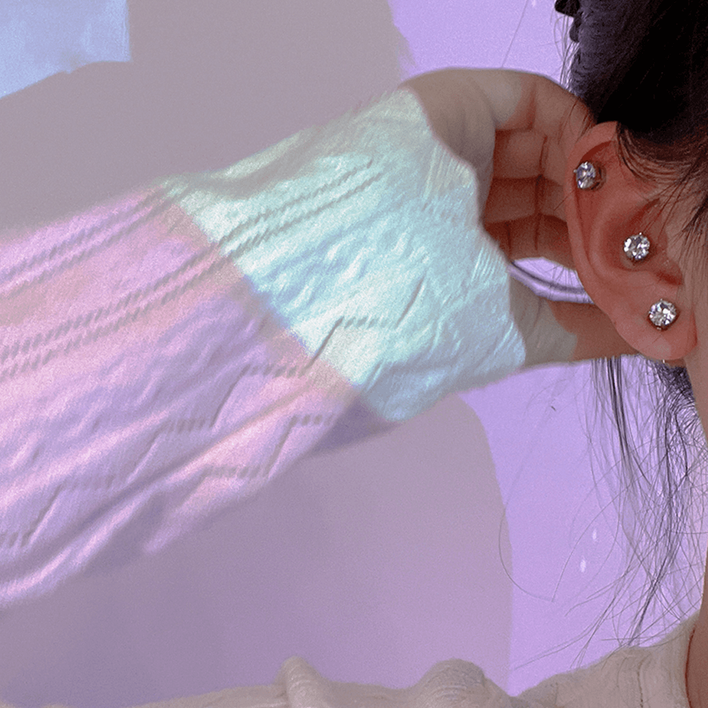 Non-Piecing Diamond Magnetic Ear Rings - Inspire Uplift