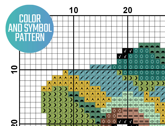 Frog Cross Stitch Pattern PDF Digital Download - Unique Geom - Inspire ...