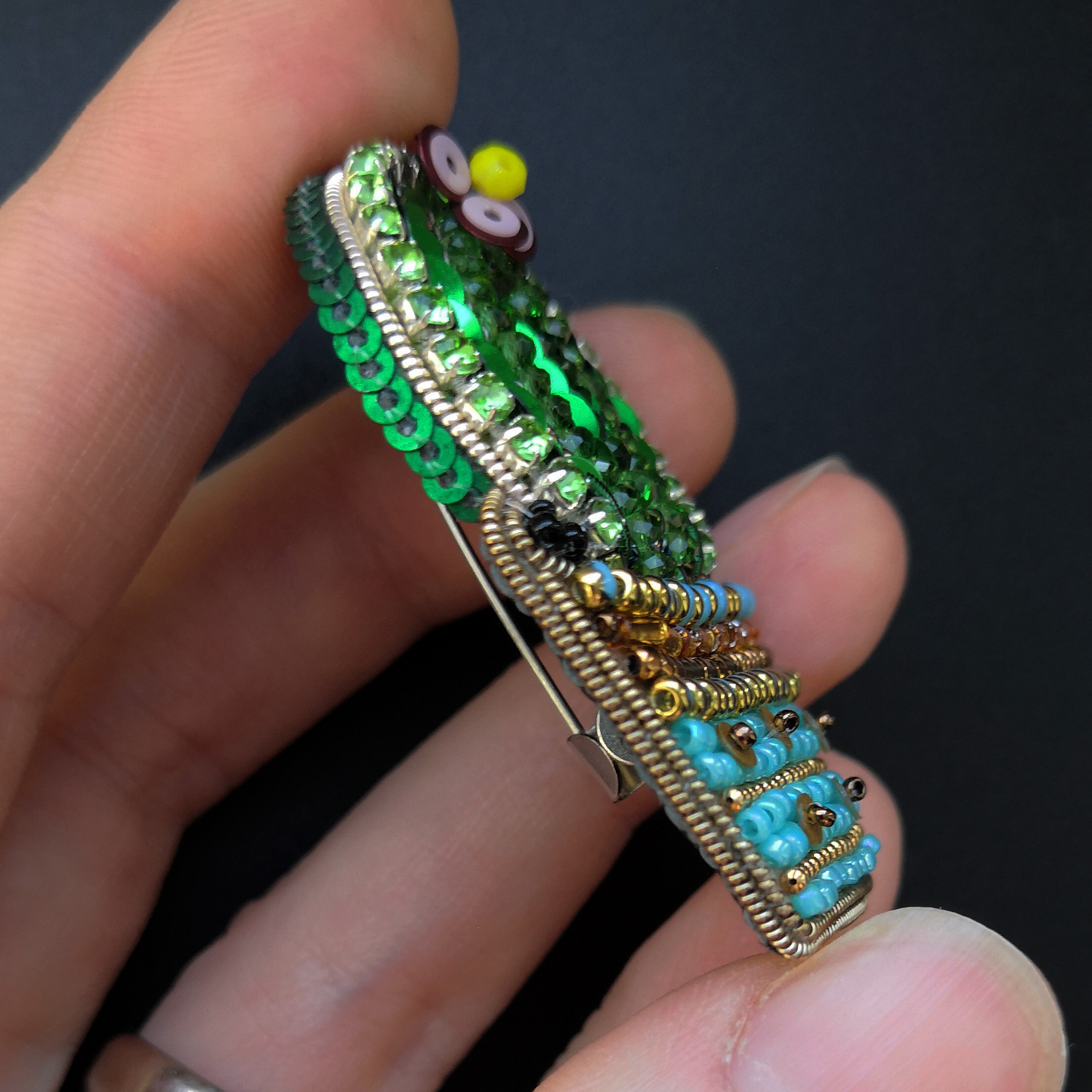 Beaded cactus brooch pin handmade gift brooches for women gr - Inspire ...