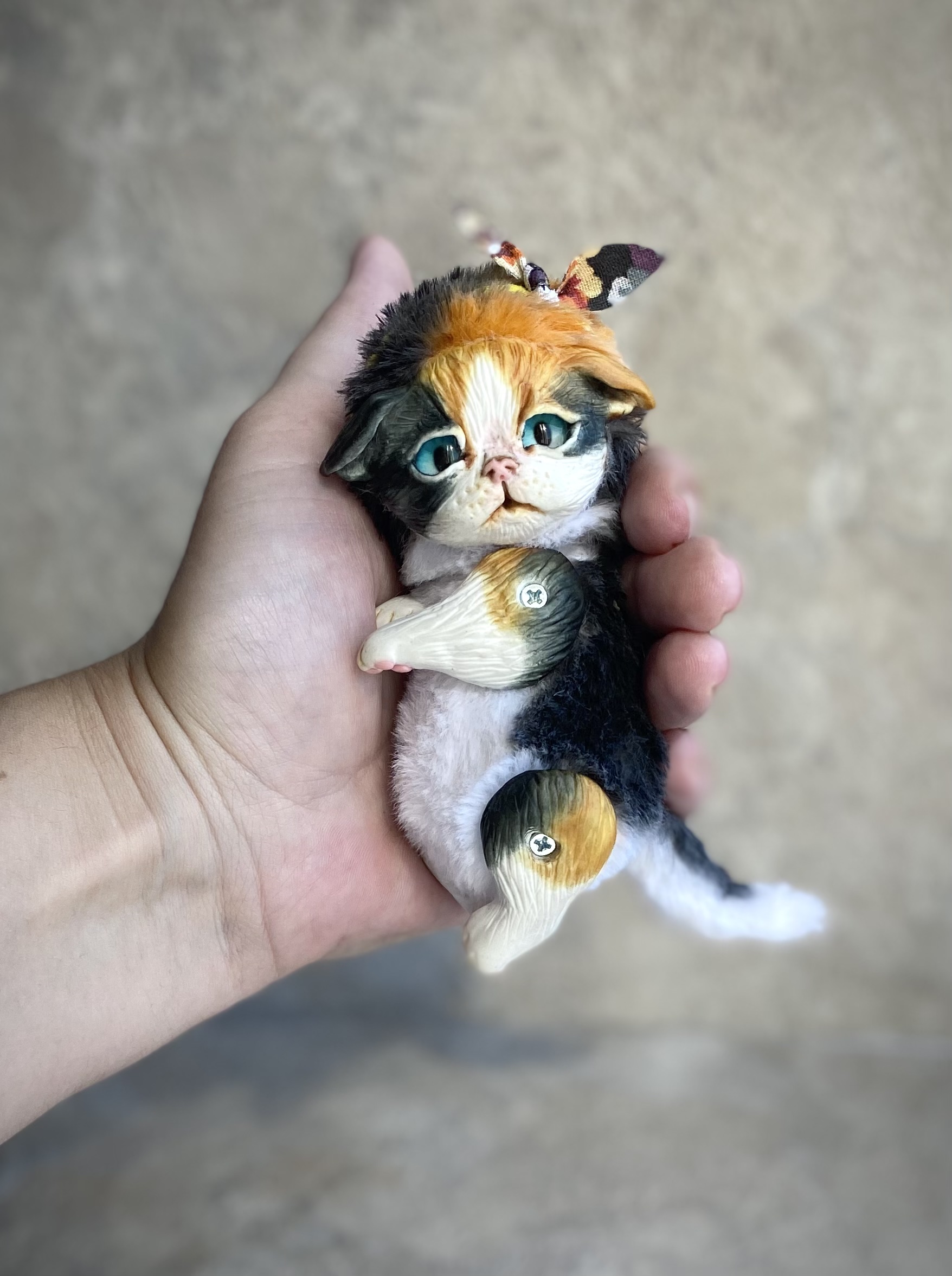 Kitten doll realistic art toy cat - Inspire Uplift
