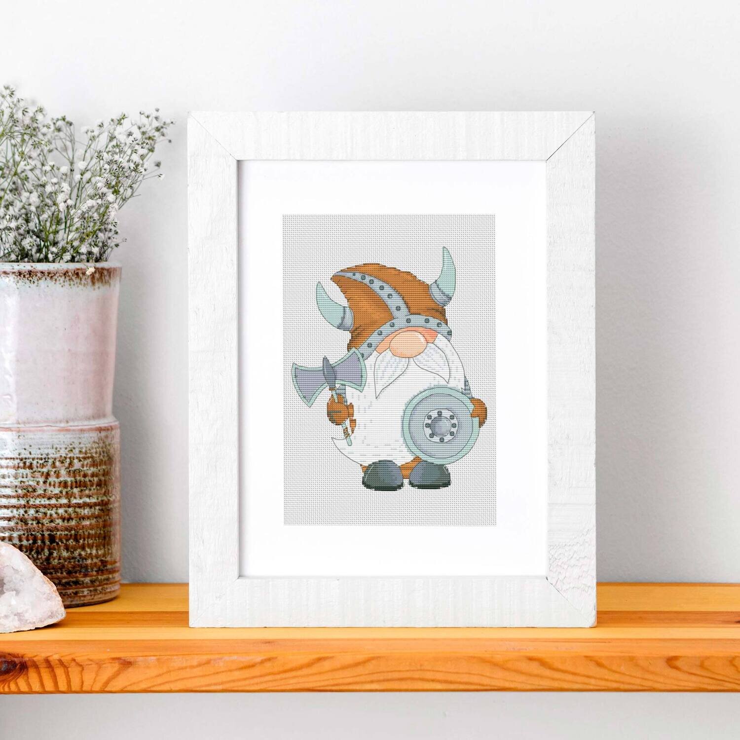 Viking, Cross stitch pattern, Gnome cross stitch, Sweden cro | Inspire ...