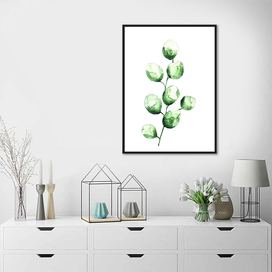 Watercolor Leaf Print, Watercolor painting printable, Green - Inspire ...