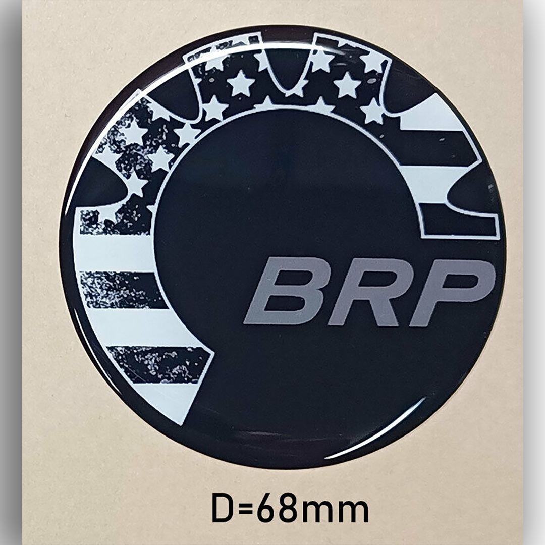 BOMBARDIER BRP 3D dome EMBLEM DECAL STICKER USA - Inspire Uplift