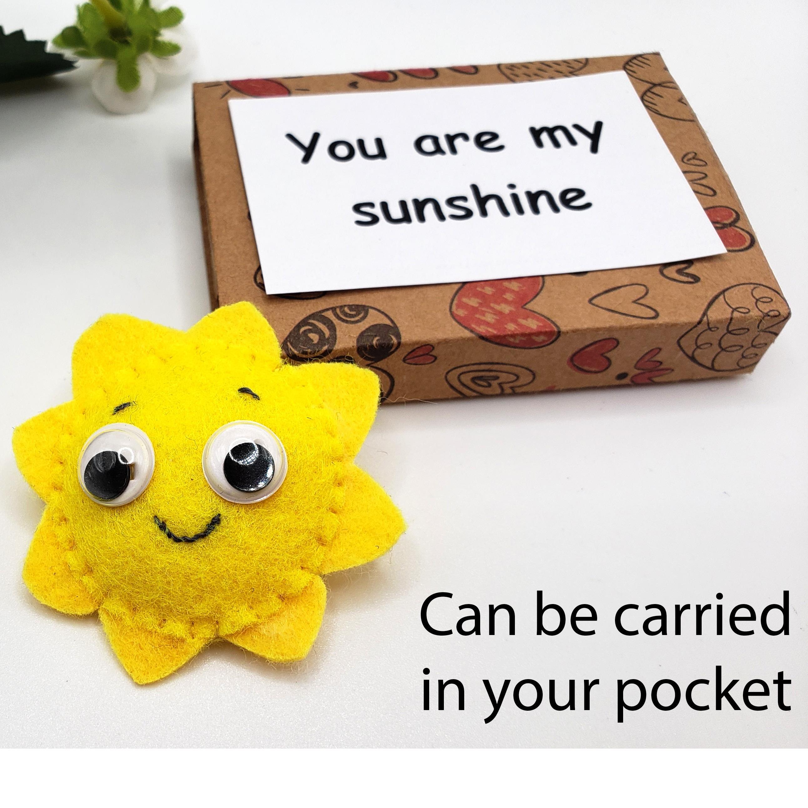 You are my sunshine, pocket hug, cute sunshine gift - Inspire Uplift
