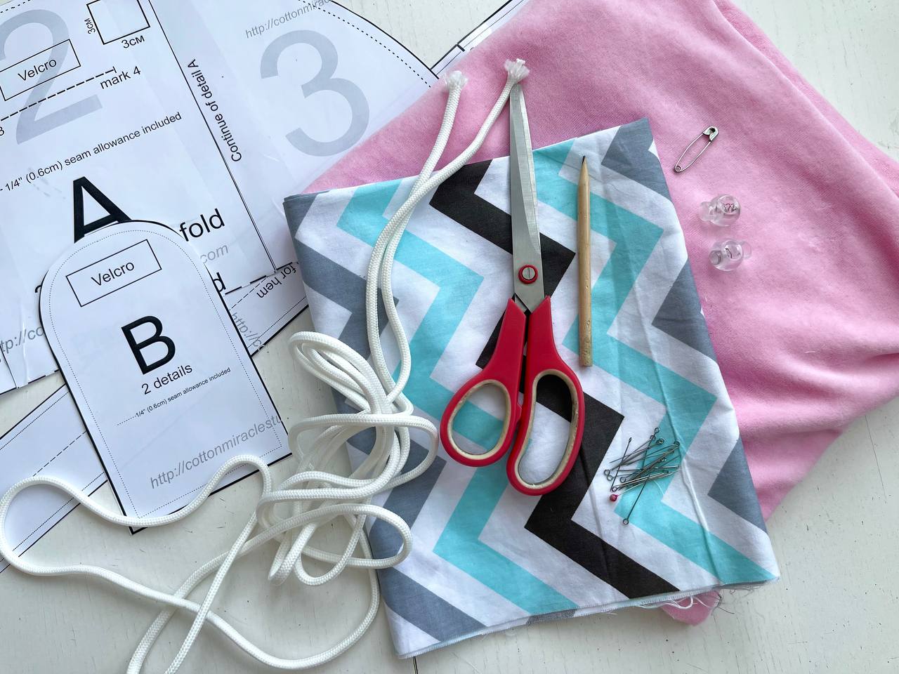 Drawstring Cosmetic Bag Sewing Pattern With Video Instructio - Inspire ...