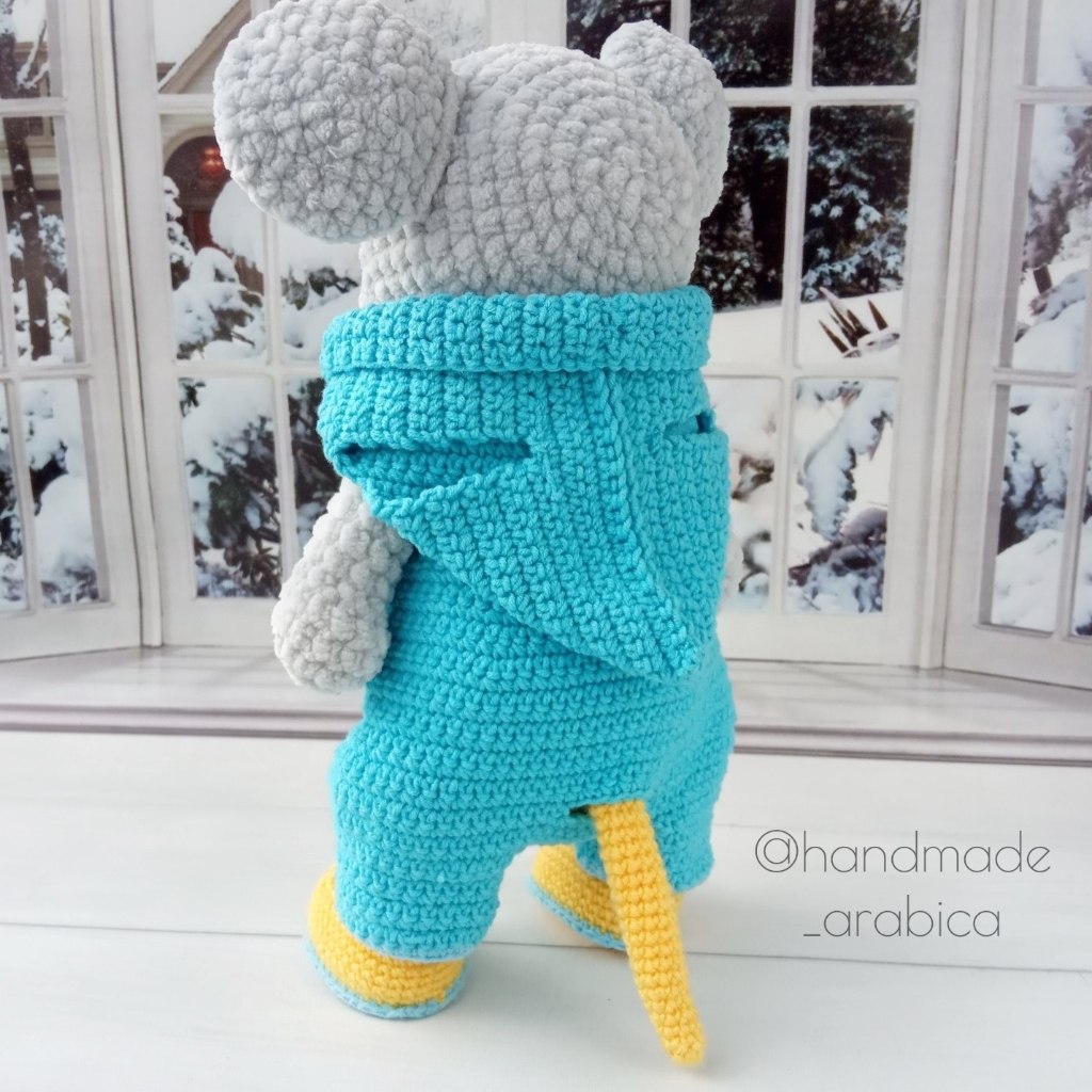 Amigurumi crochet pattern - mouse in overalls - Crochet patt - Inspire ...