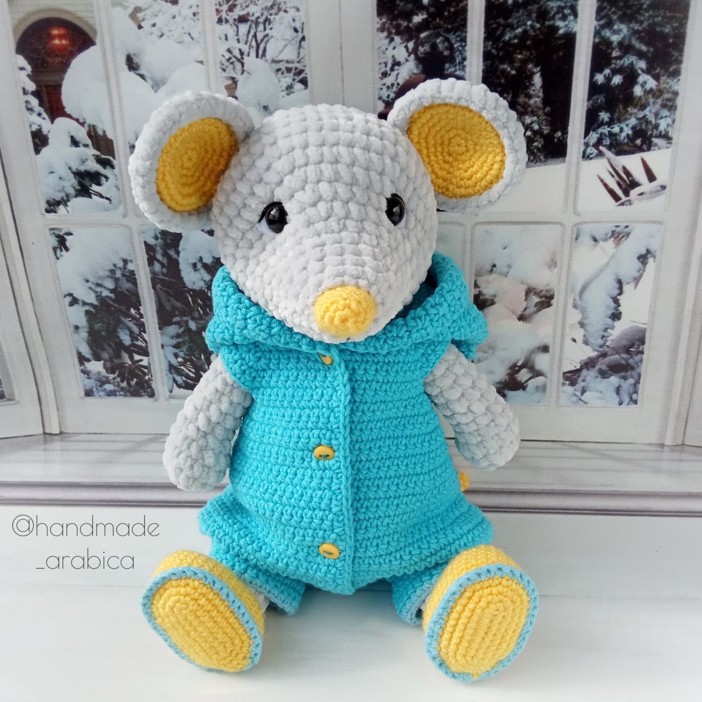 Amigurumi crochet pattern - mouse in overalls - Crochet patt - Inspire ...