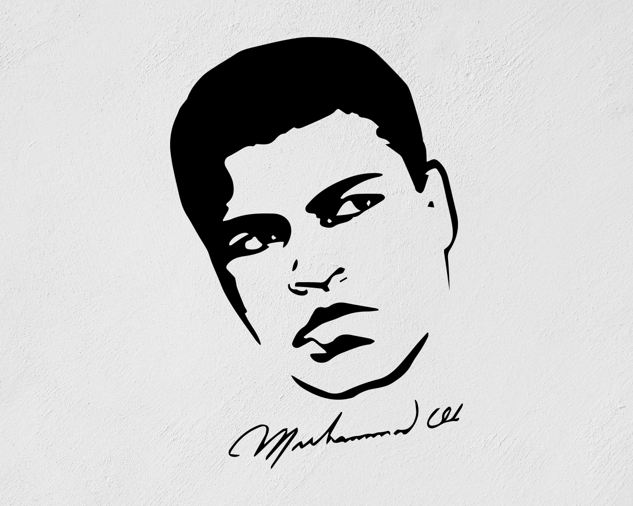 Muhammad Ali The Great American Boxer Personal Signature Wal | Inspire ...