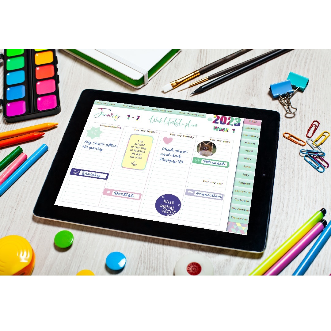 Digital Planner, Goodnotes Planner, iPad Planner, Notability - Inspire ...